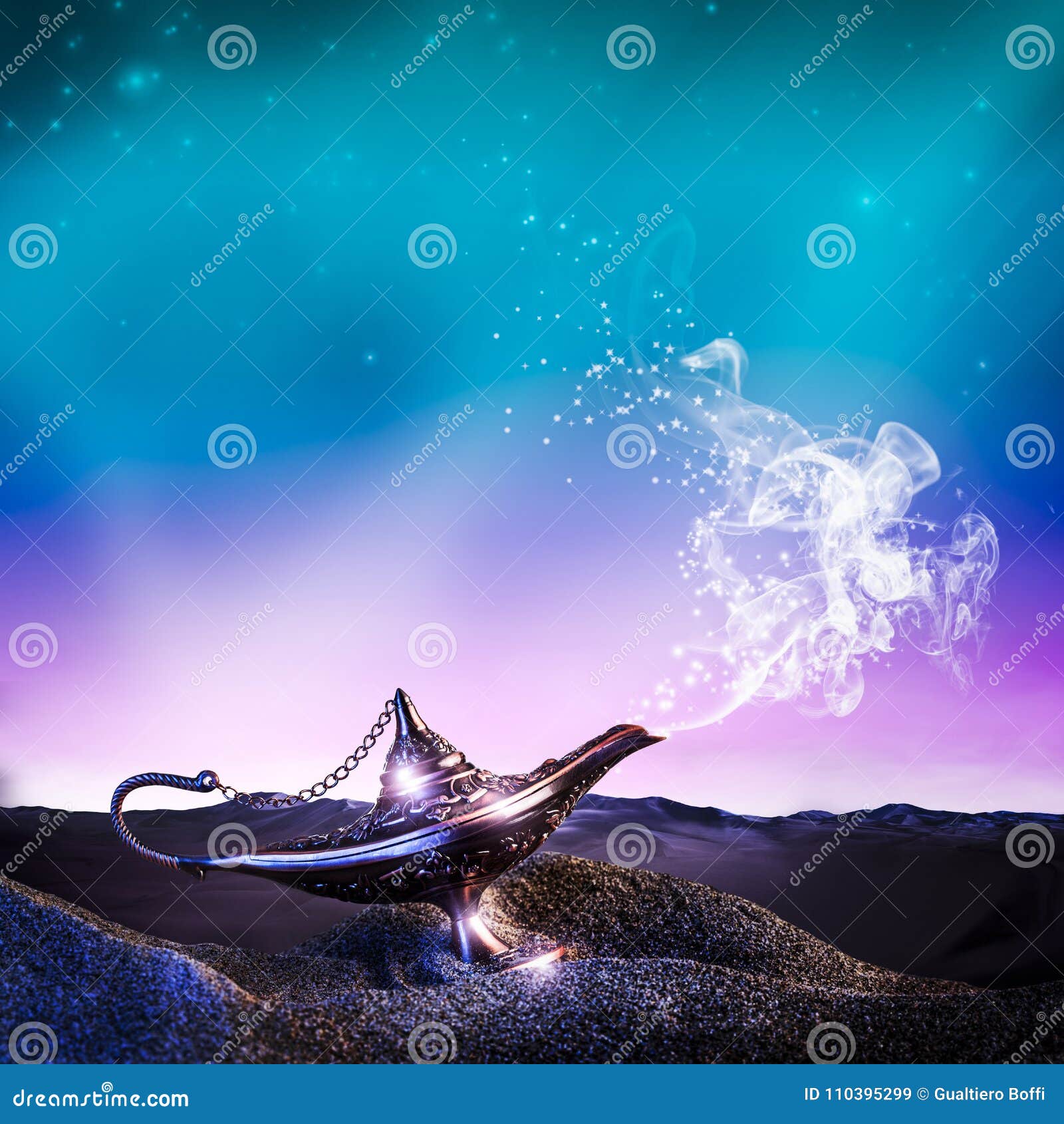Aladdin Lamp Of Wishes Royalty-Free Stock Photography | CartoonDealer ...