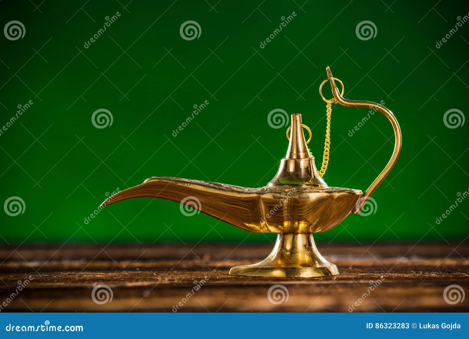 Aladdin Magic Lamp with Smoke. Stock Image - Image of asia, fulfilment ...