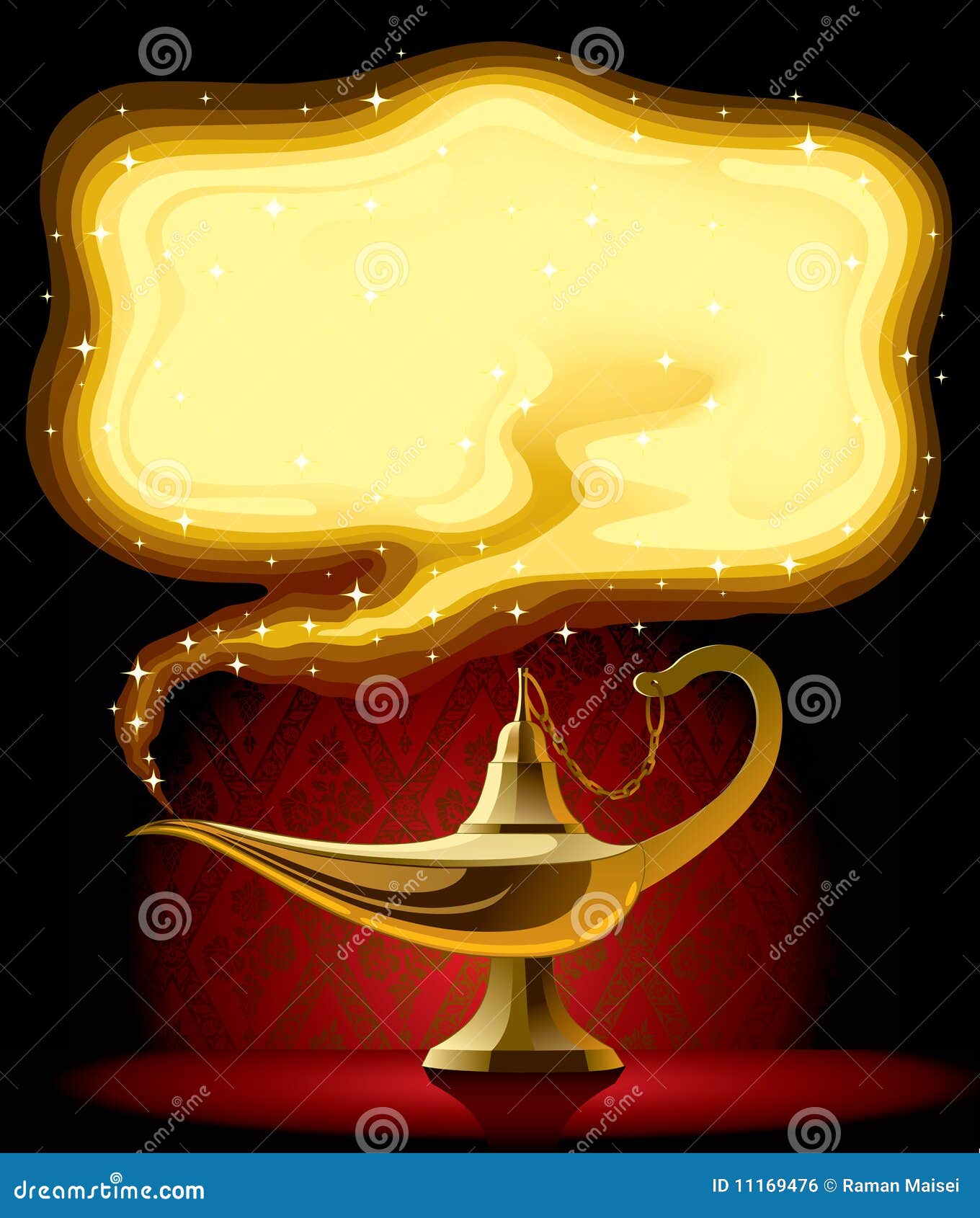 Aladdin s Magic Lamp stock vector. Illustration of aladdin - 11169476