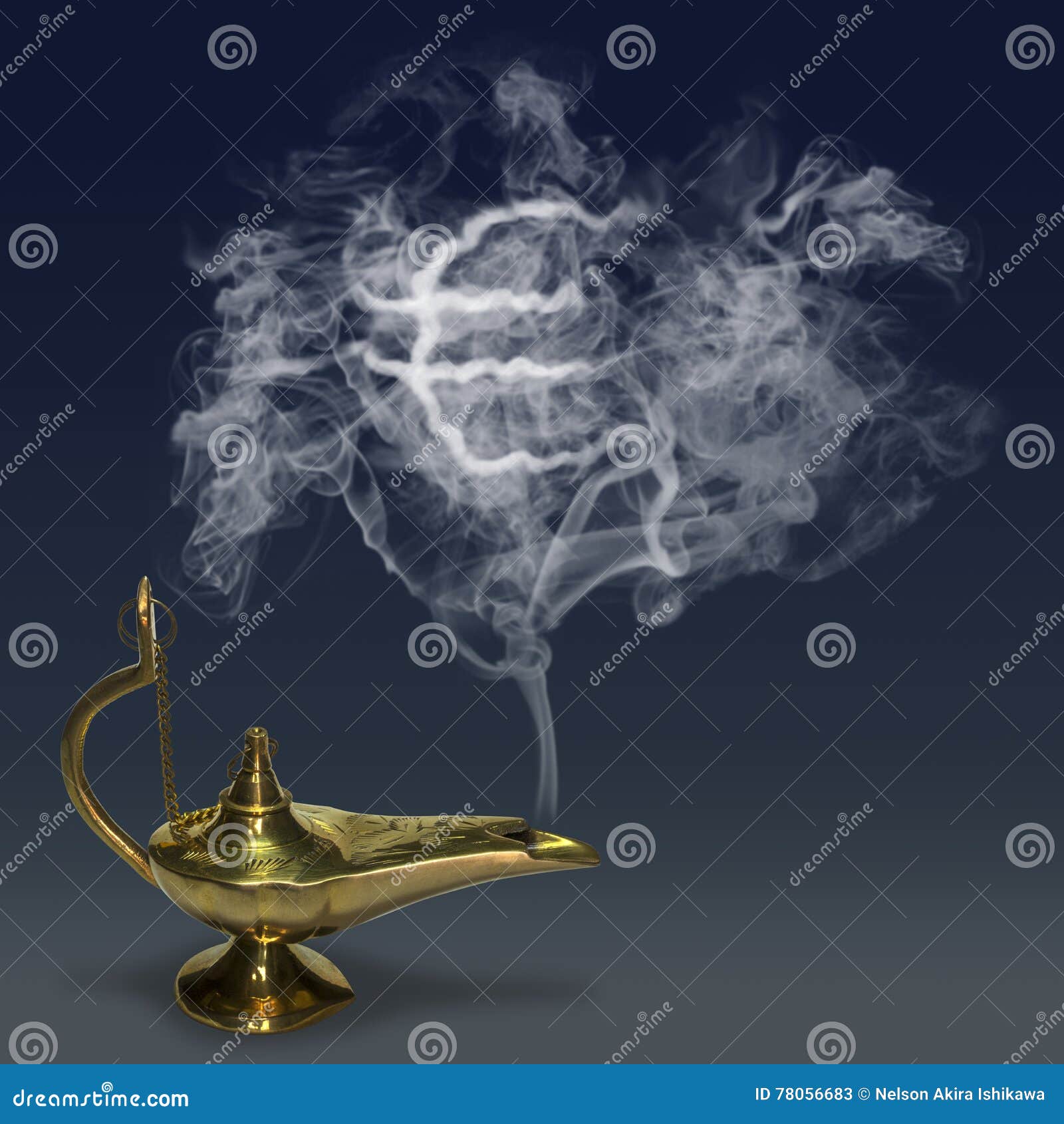 Genie Lamp With Smoke