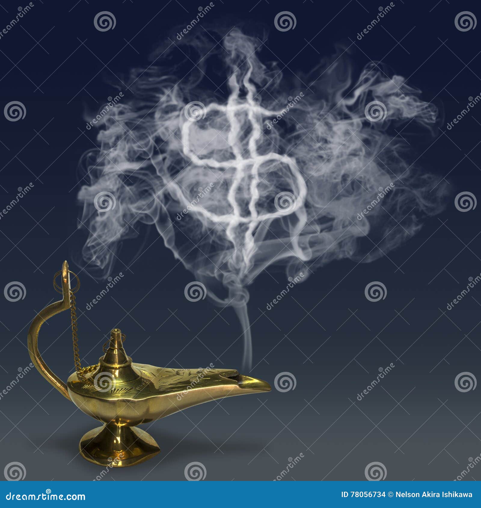 Aladdin s Magic Lamp stock photo. Image of fairy, trick - 78056734