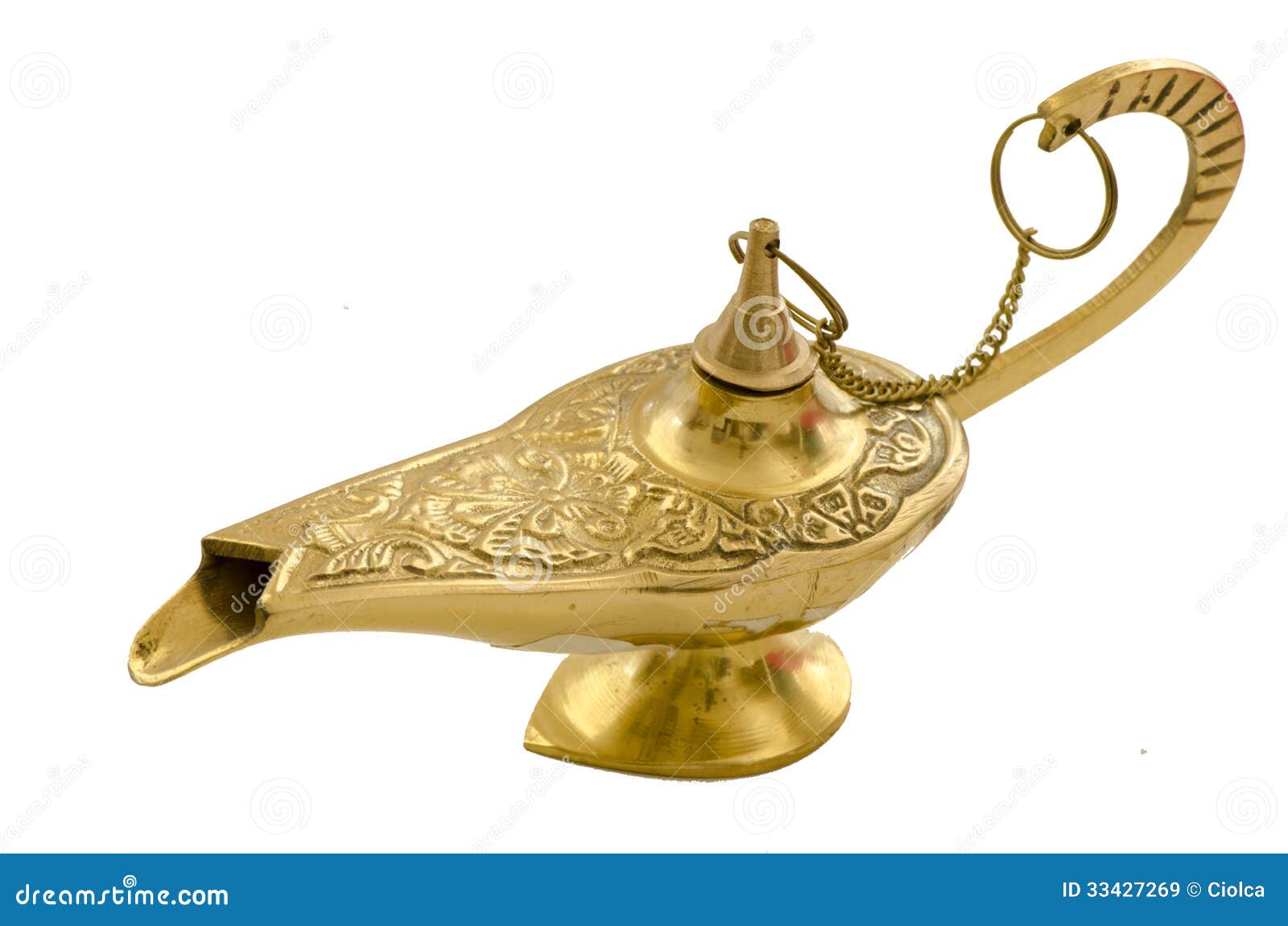 Aladdins-Lampe stockbild. Bild von abrakadabra, metall - 33427269