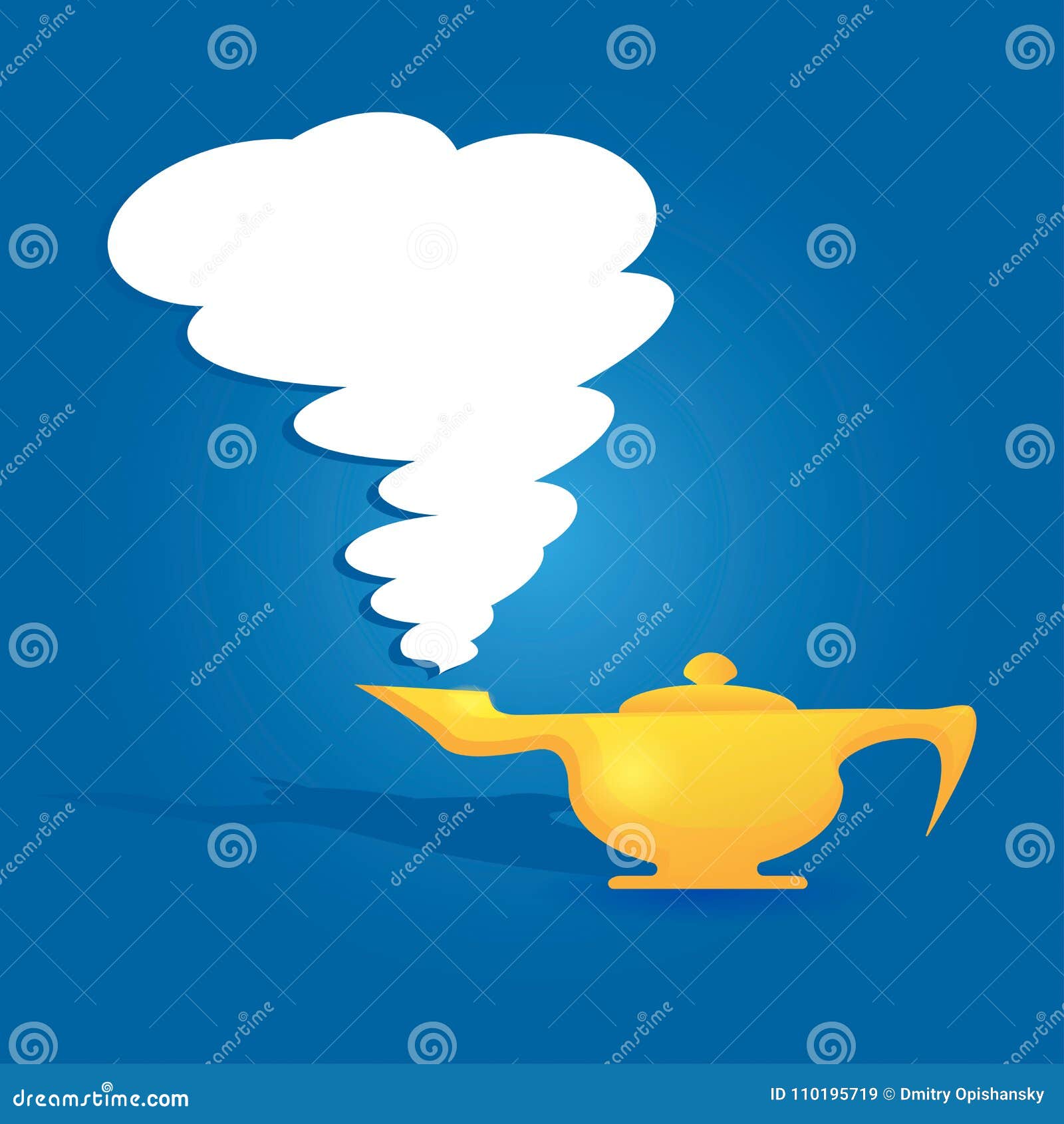Aladin lamp stock vector. Illustration of myth, arabian - 110195719