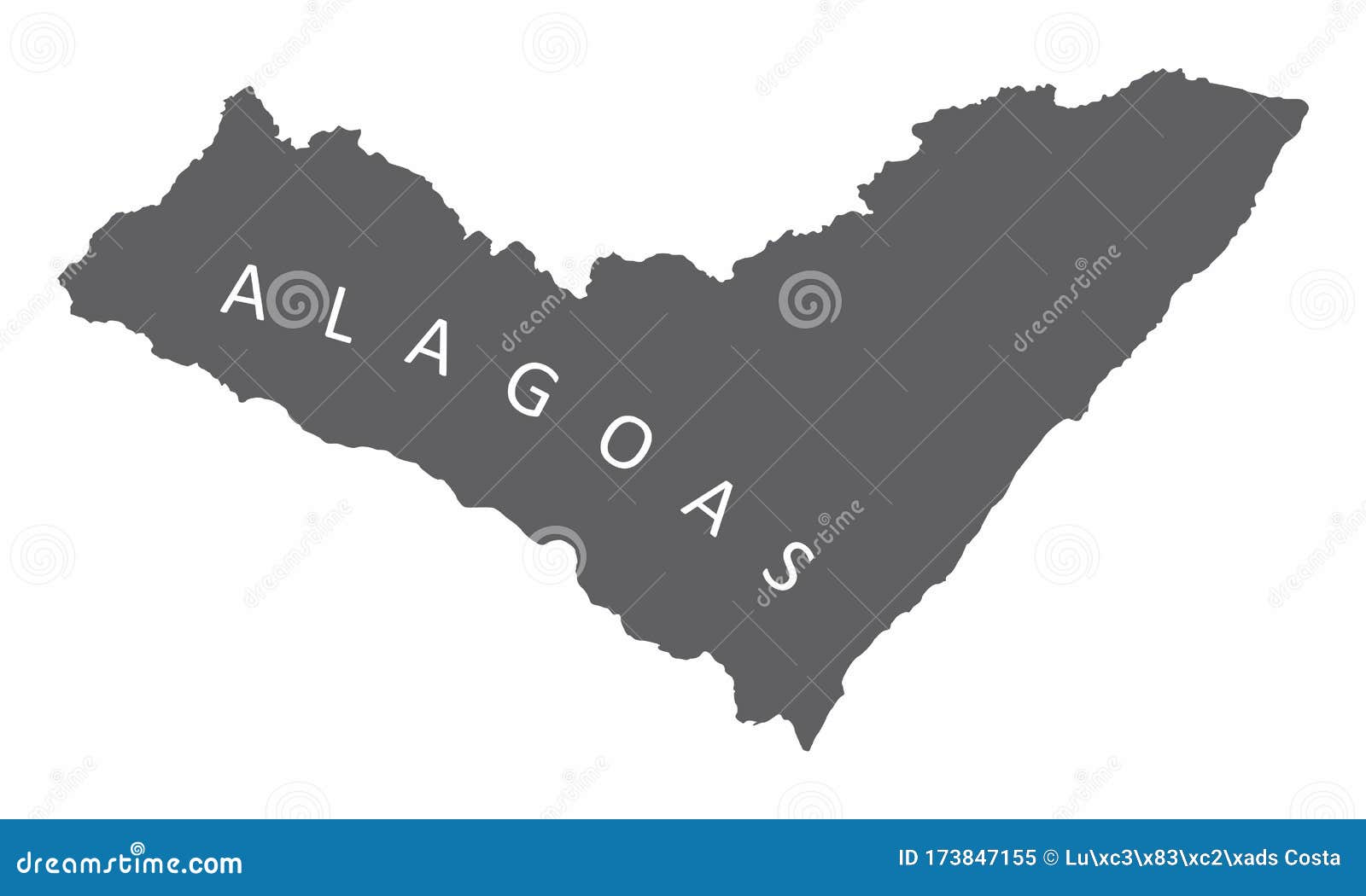 Alagoas State map stock illustration. Illustration of banner - 173847155