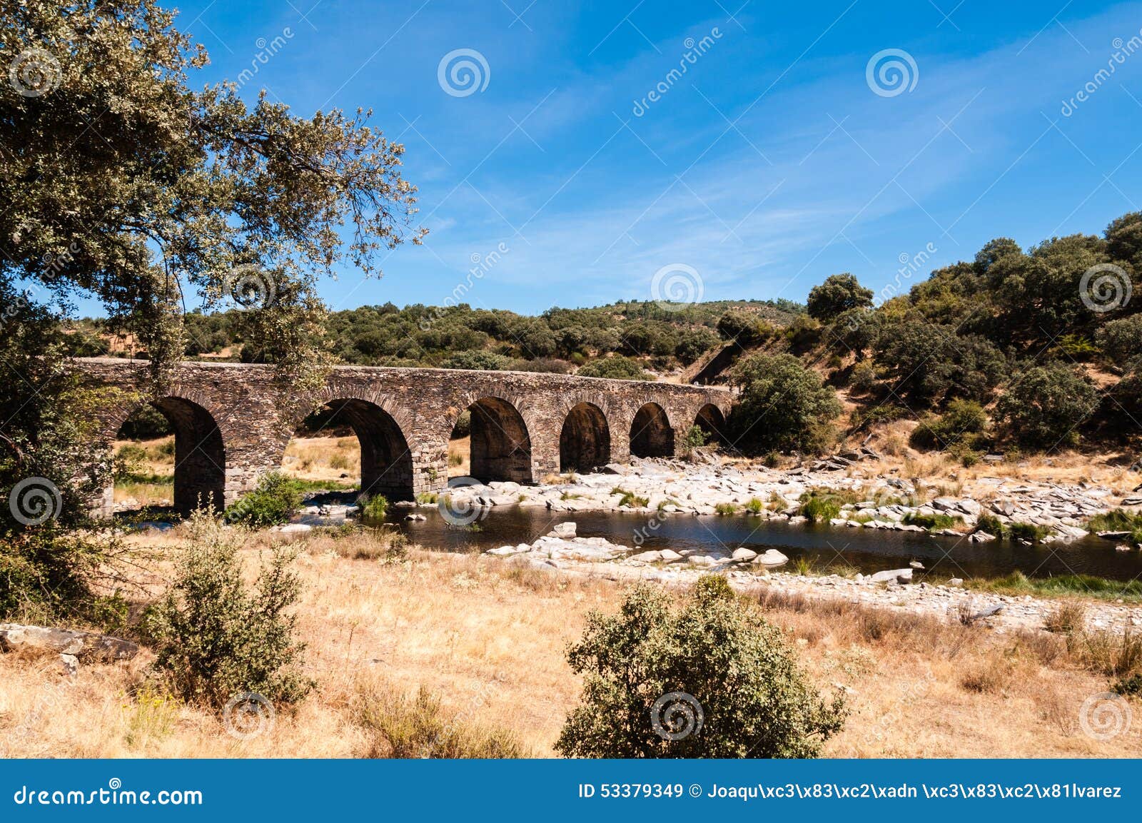 Alagon river stock image. Image of salamanca, castilla - 53379349