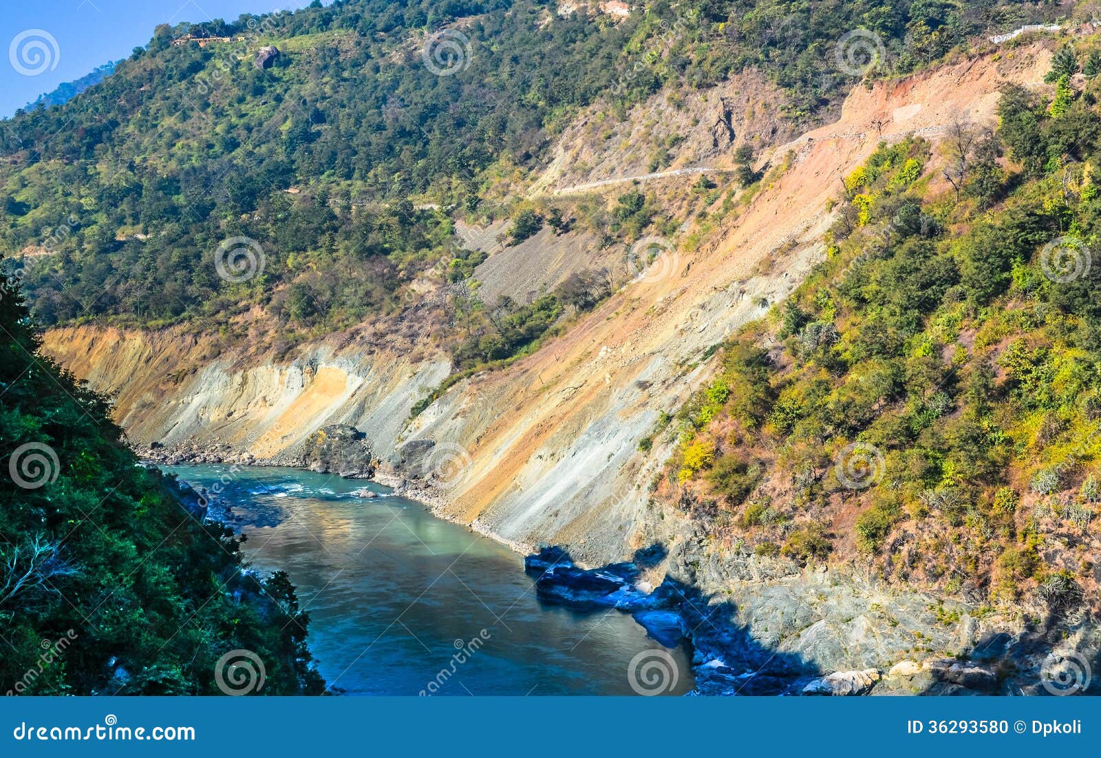 Alaknanda river stock photo. Image of uttrakhand, bright - 36293580