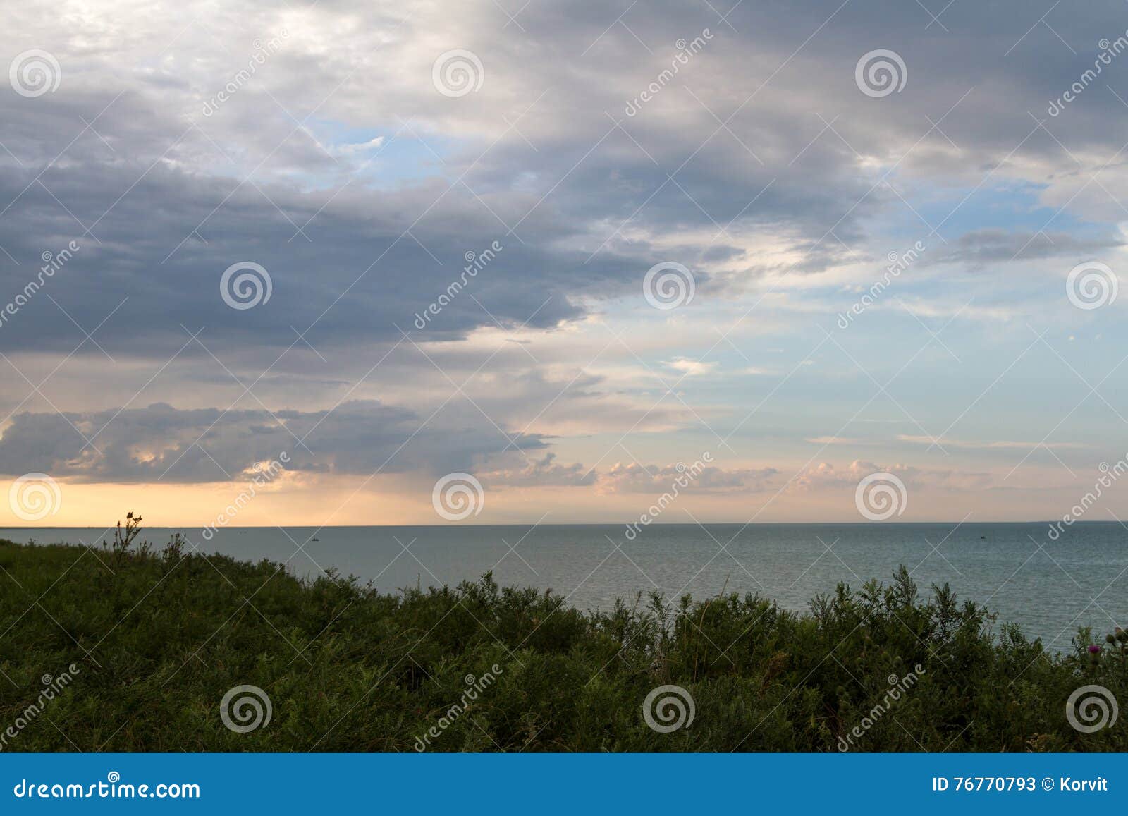 Alakol lake at sunset stock image. Image of water, edge - 76770793