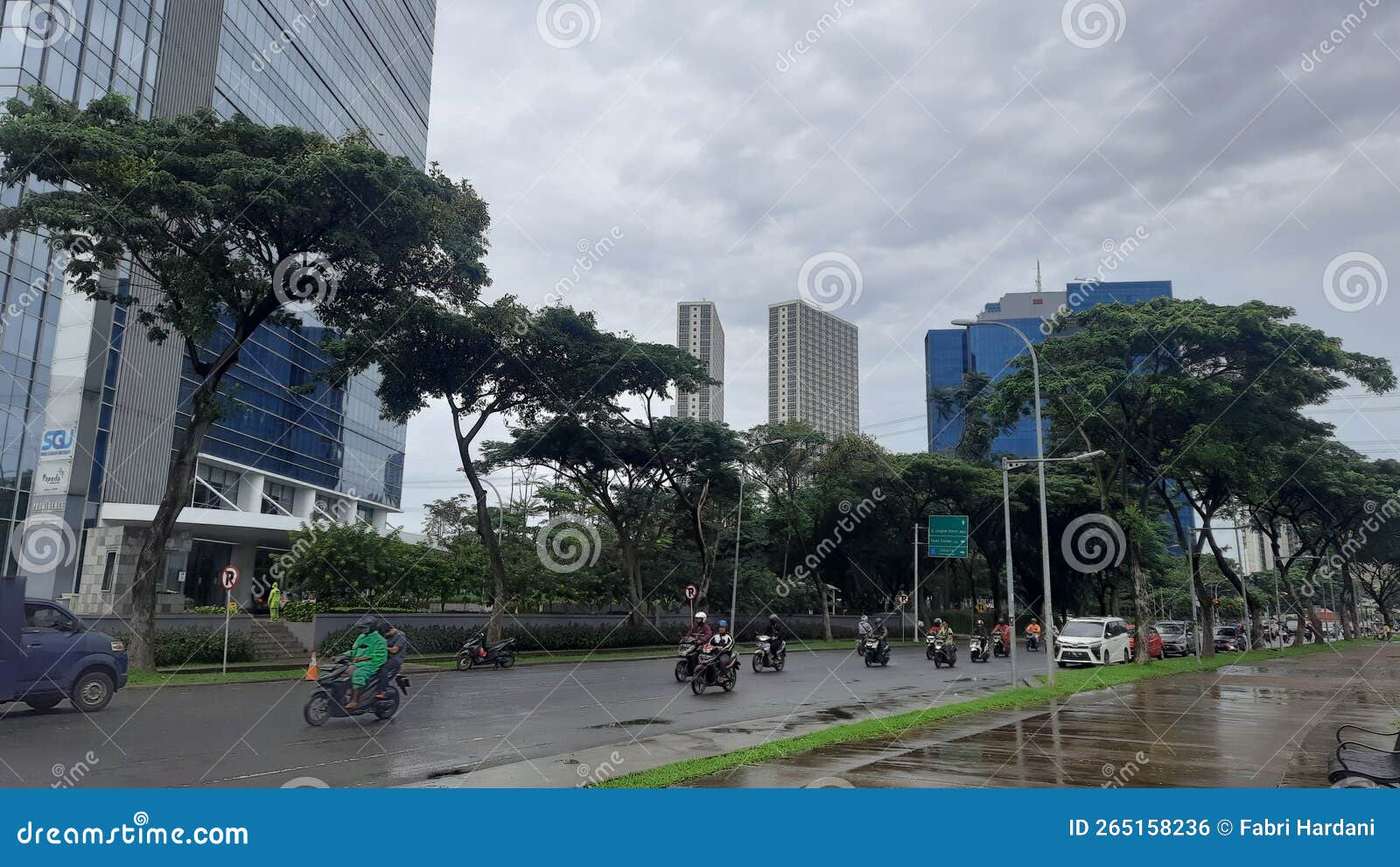 Alam Sutera Junction, Road and Bikers Place Editorial Photo - Image of ...