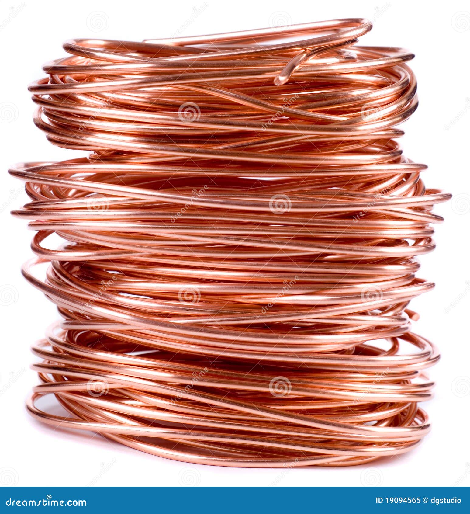 Alambre de cobre imagen de archivo. Imagen de curva, sacudida - 19094565