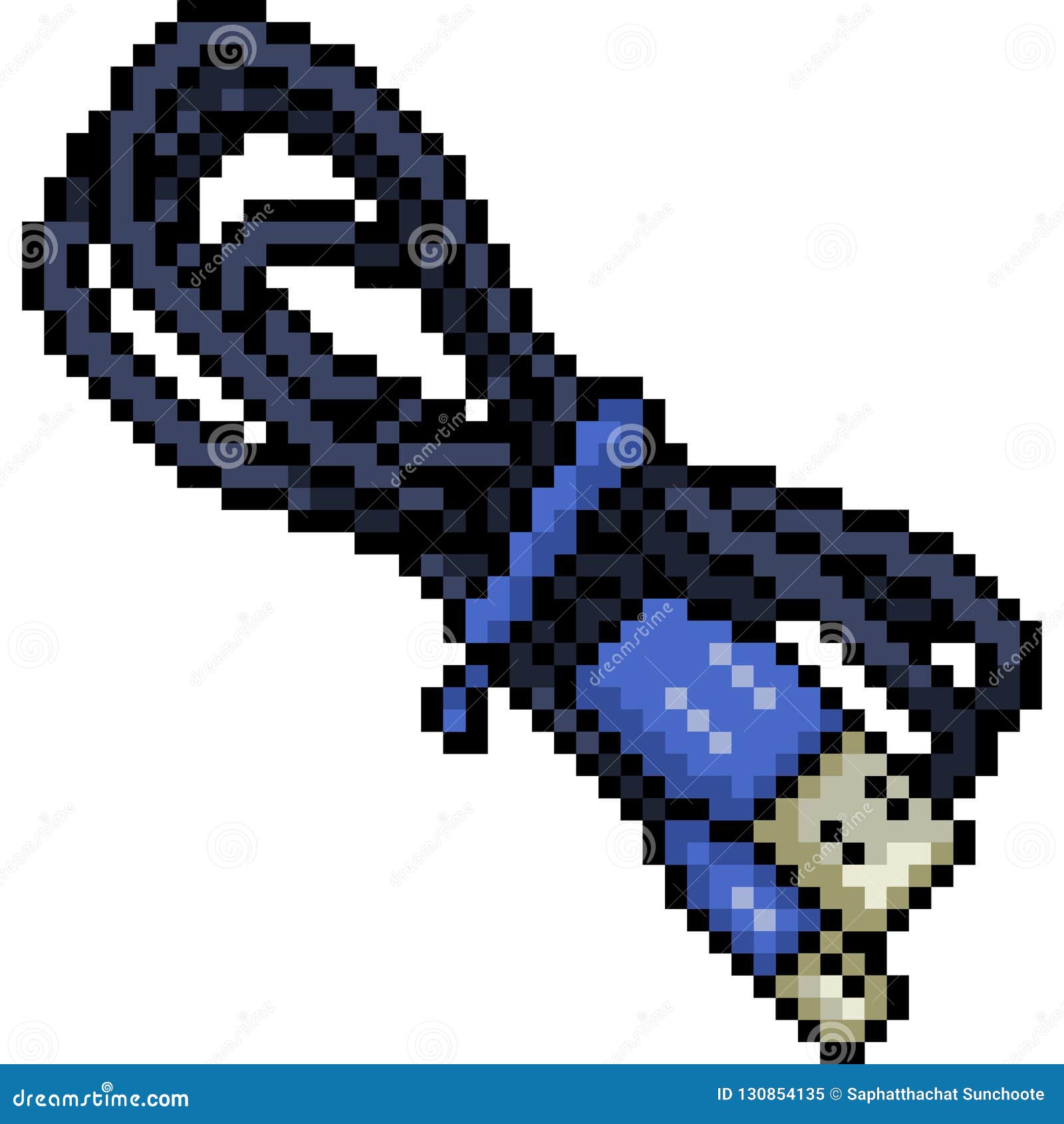 Alambre Del Usb Del Arte Del Pixel Del Vector Ilustración del Vector ...