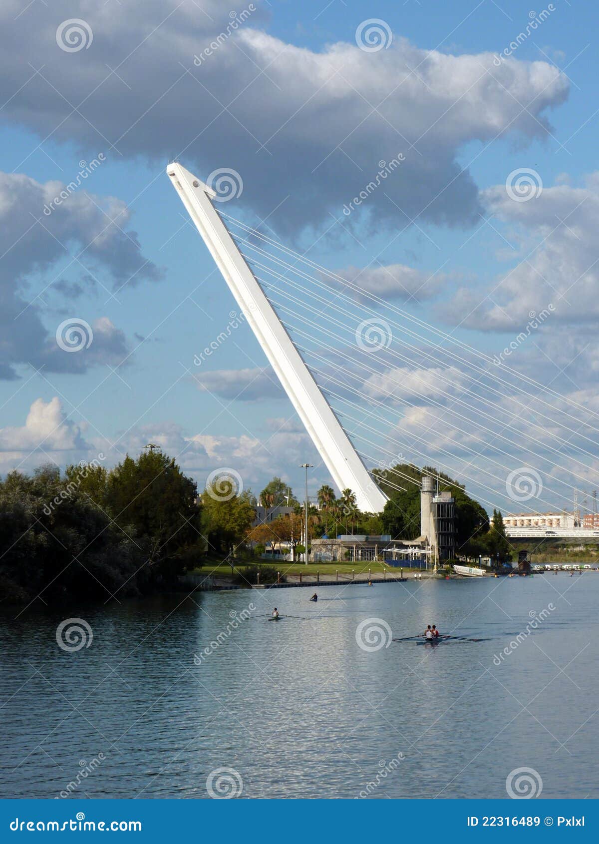 Alamillo Bridge in Seville, Spain Editorial Stock Image - Image of expo ...