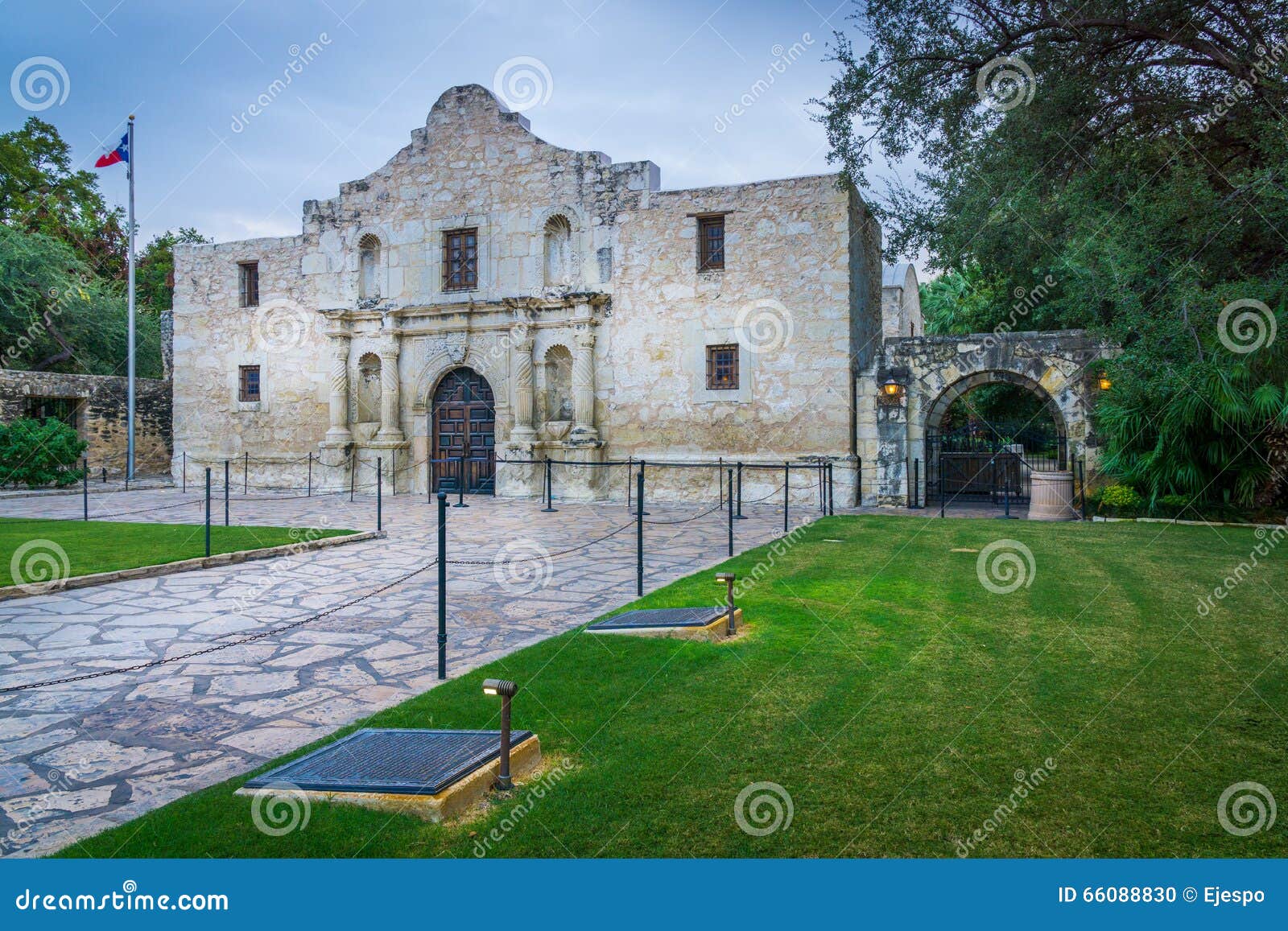 The Alamo Side stock photo. Image of antonio, entrance - 66088830