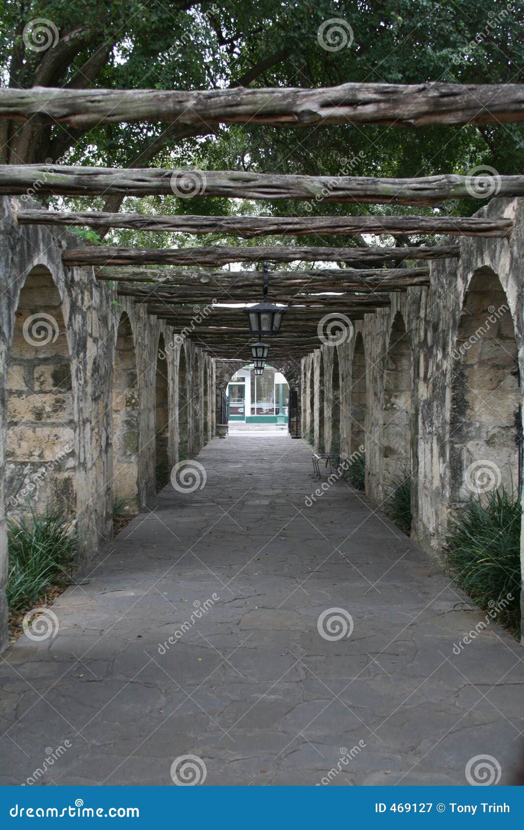 Alamo Side Walkway stock image. Image of boardwalk, riverwalk - 469127