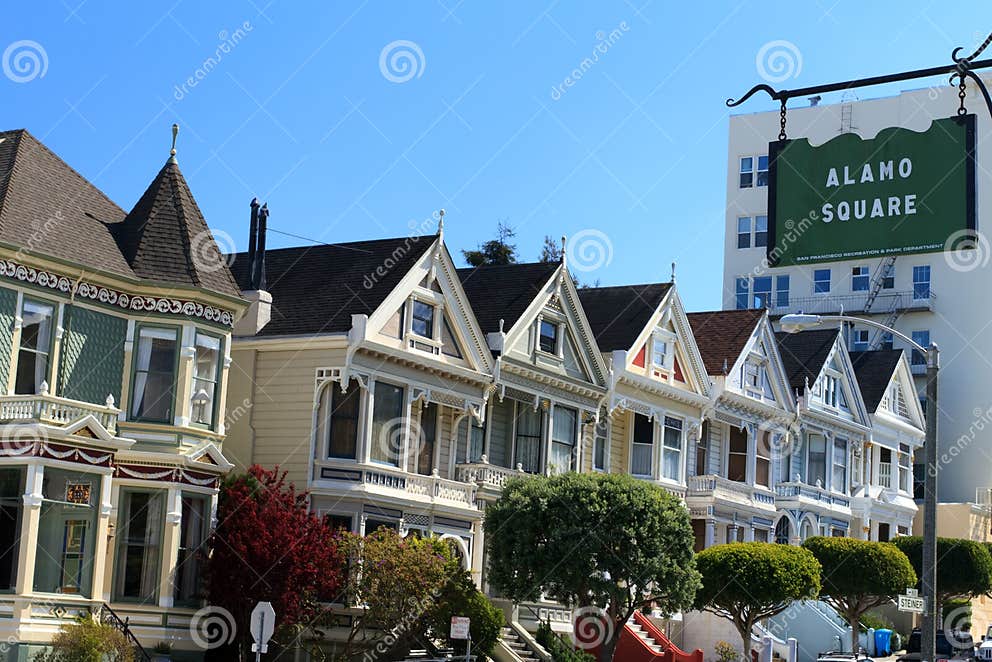 Alamo Square stock photo. Image of seven, houses, destination - 23985048