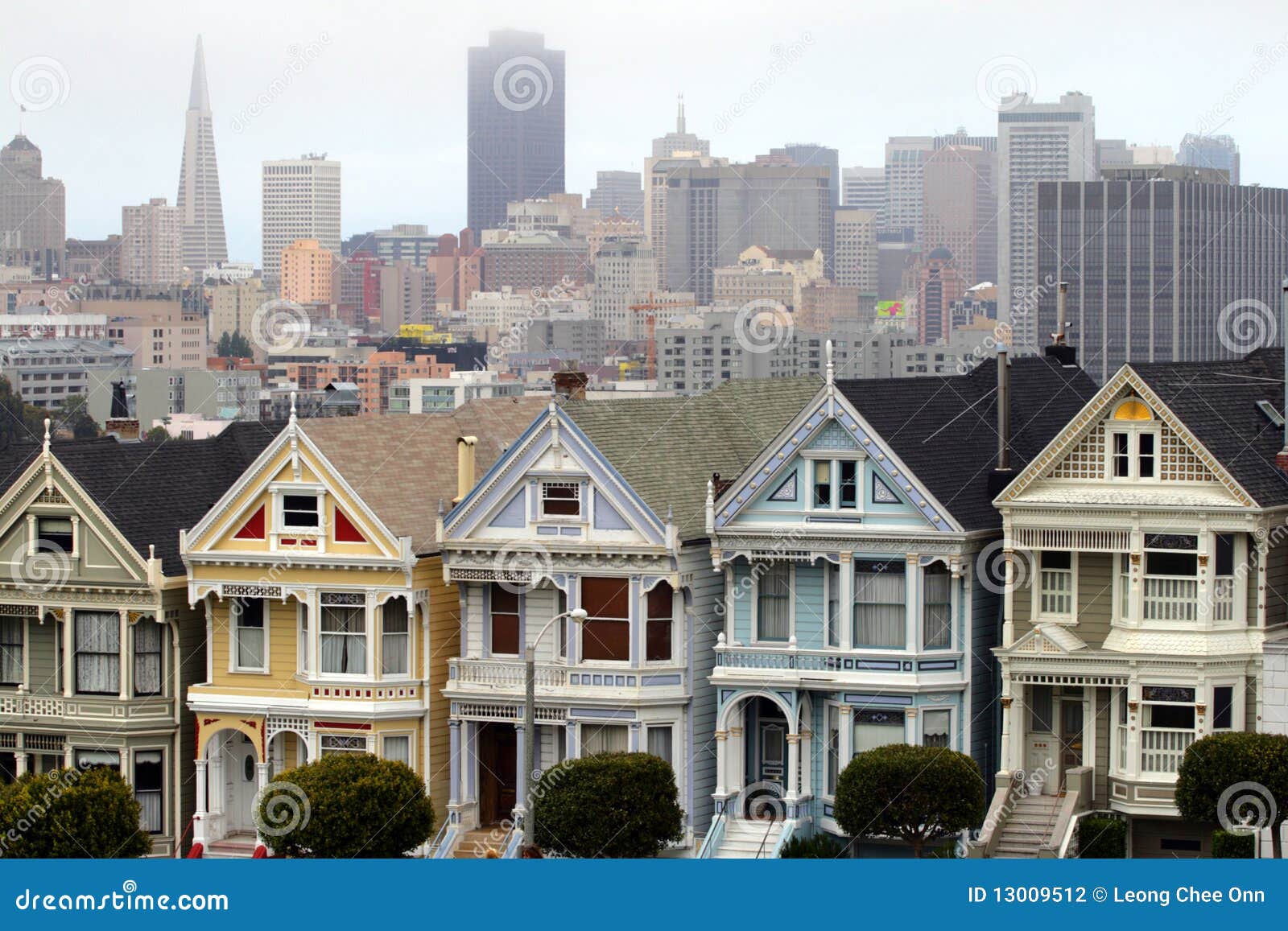 Alamo Square, San Francisco Stock Photo - Image of architecture ...