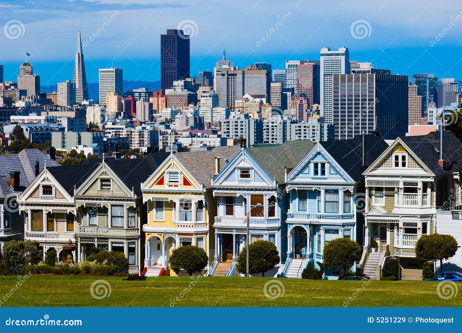 Alamo Square in San Francisco Stock Image - Image of outdoor, francisco ...