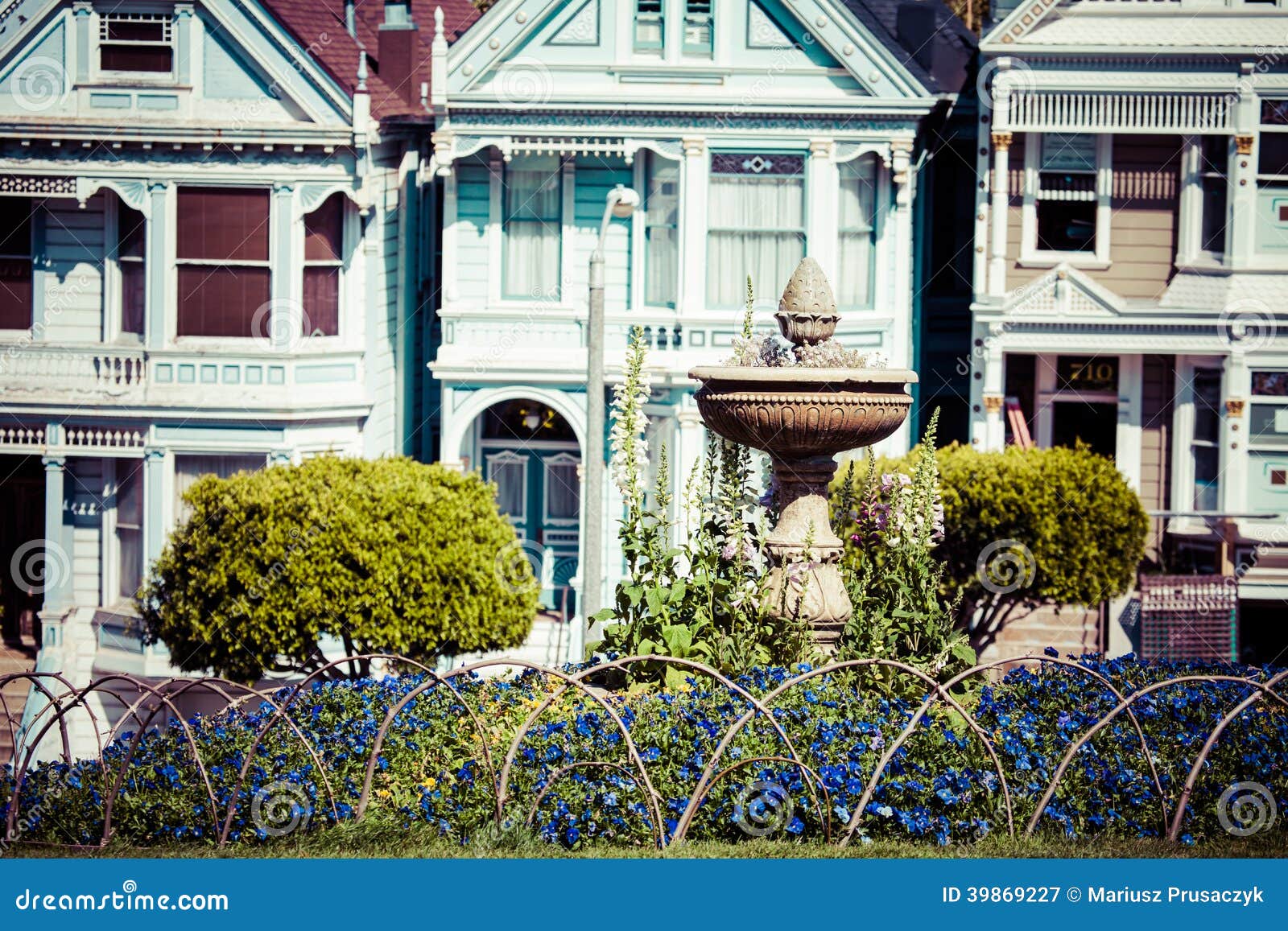 Alamo Square, San Francisco, USA Stock Image - Image of architecture ...