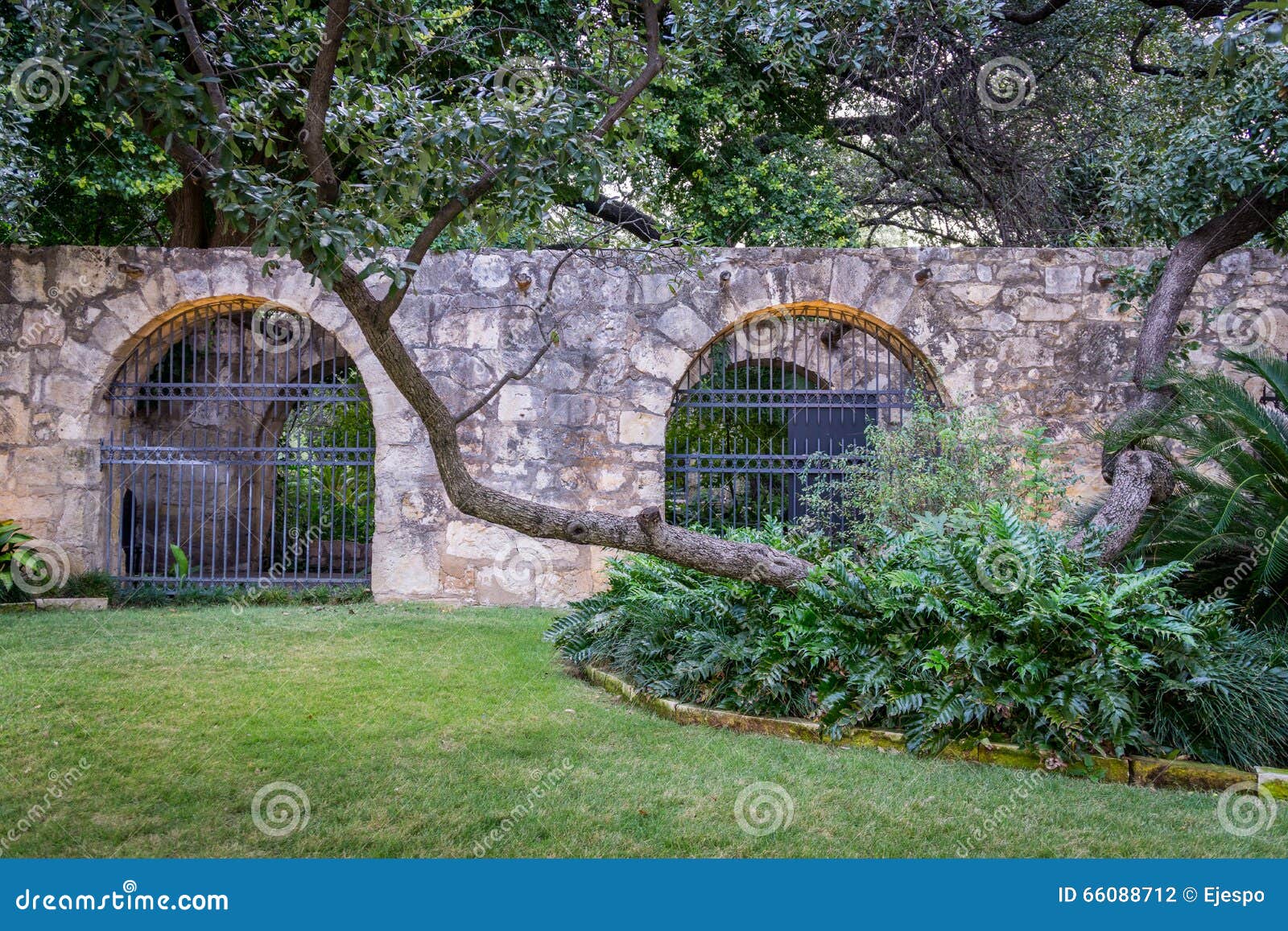 The Alamo Wall stock photo. Image of antonio, arches - 66088712