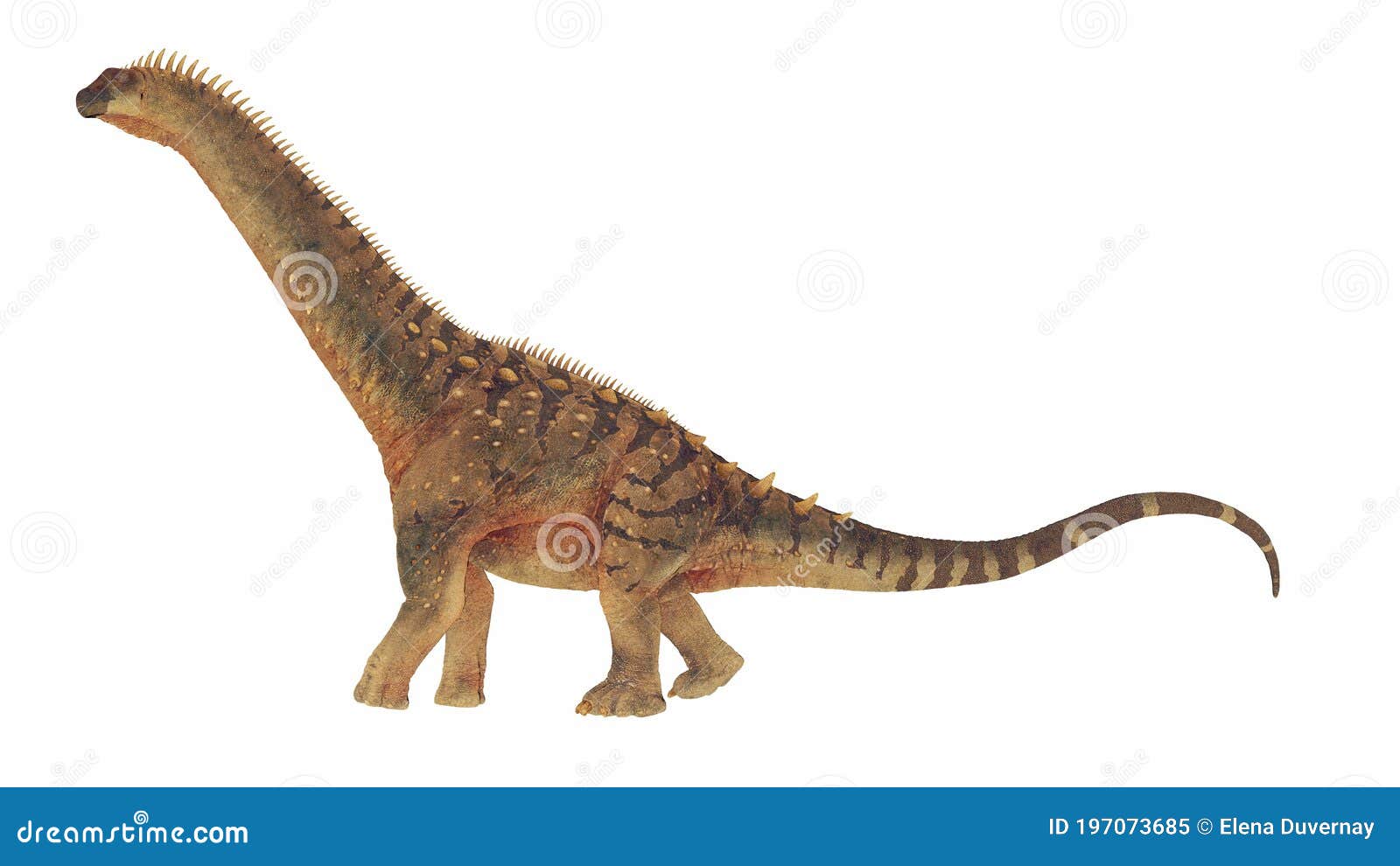 Alamosaurus Dinosaur Landscape Royalty-Free Stock Photo | CartoonDealer ...