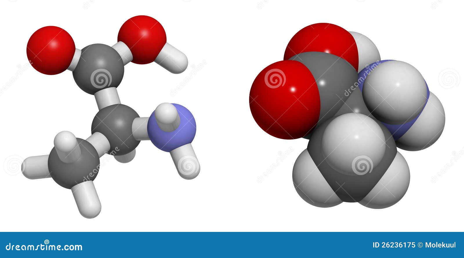 Alanine (Ala, a) Molecule stock illustration. Illustration of protein ...