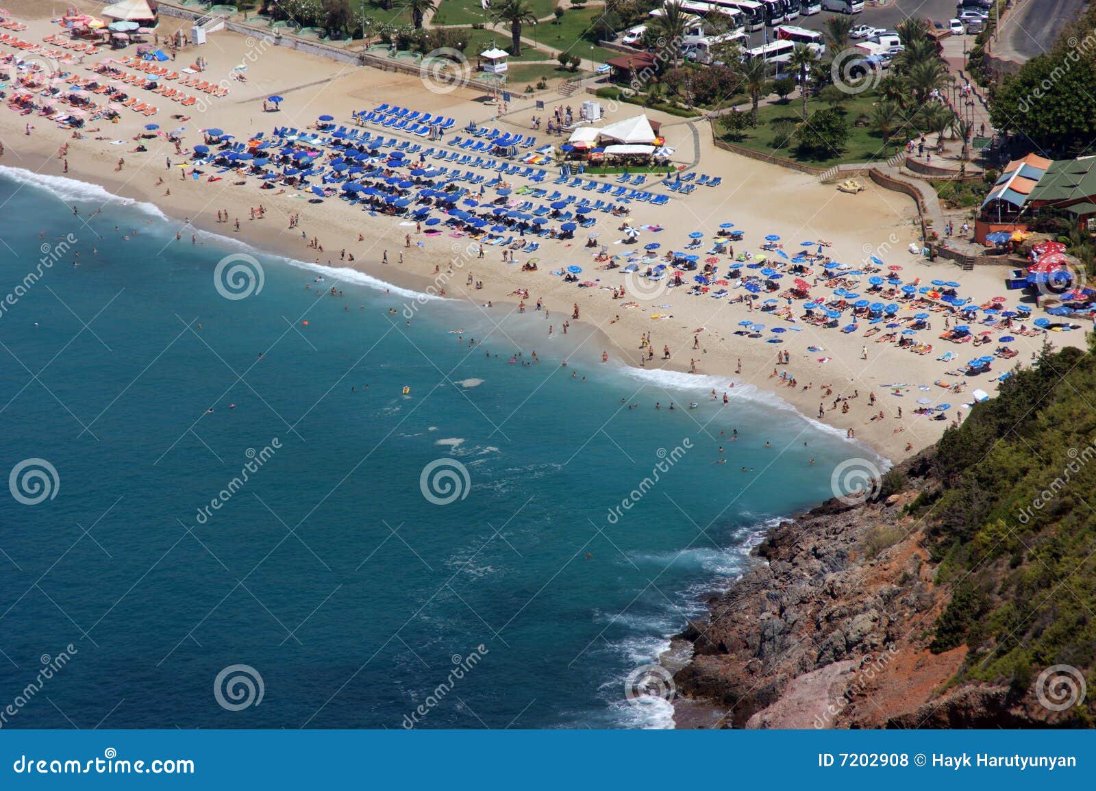 Alanya beach stock photo. Image of tanning, resort, beach - 7202908