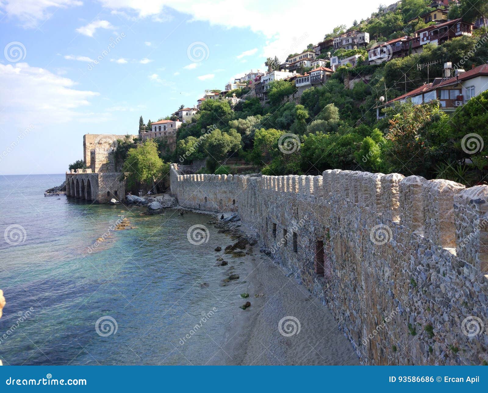 Alanya Castle in Turkey editorial photo. Image of antalya - 93586686