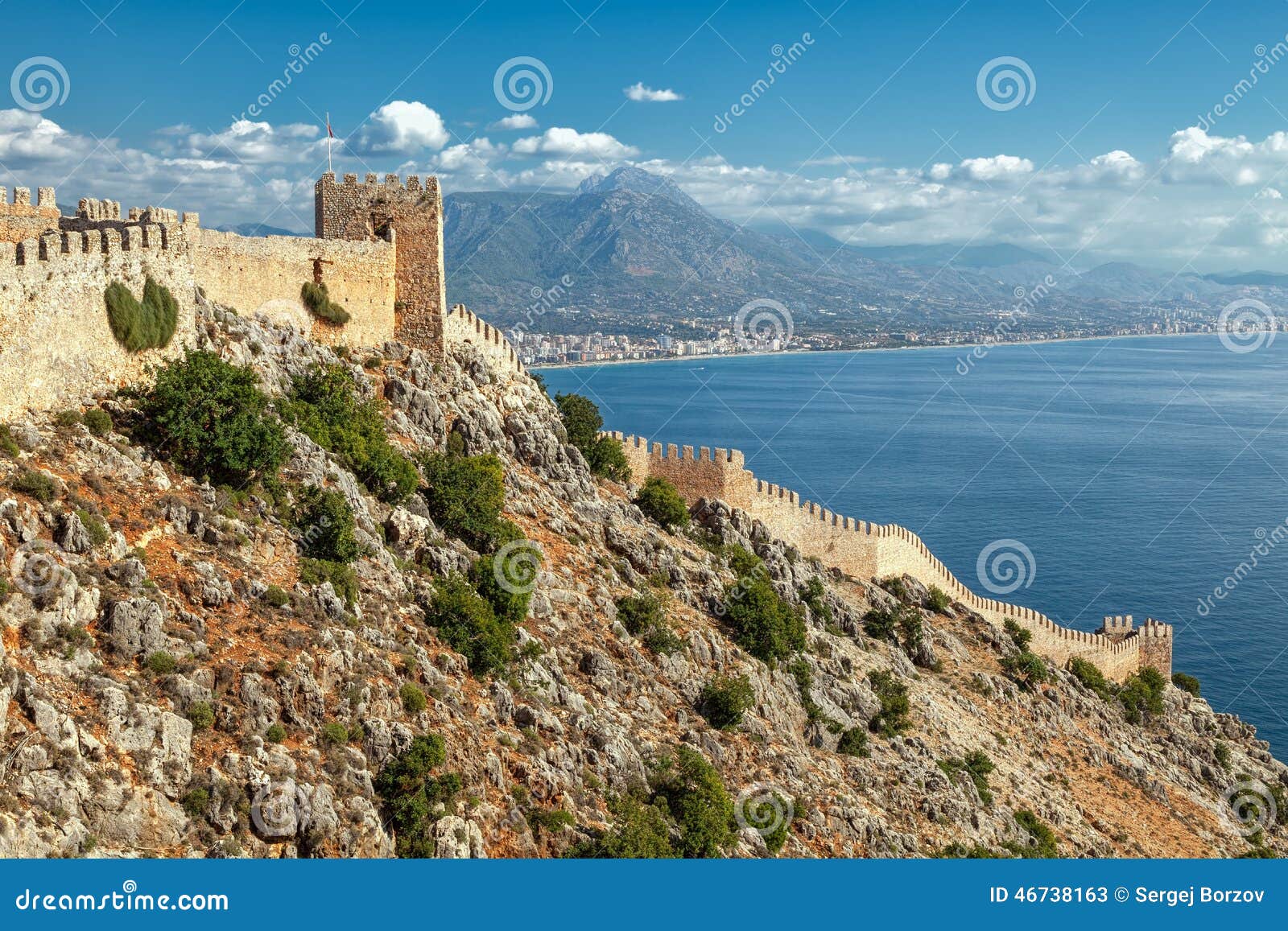 Alanya 2 stock image. Image of ship, stone, boat, antalya - 46738163