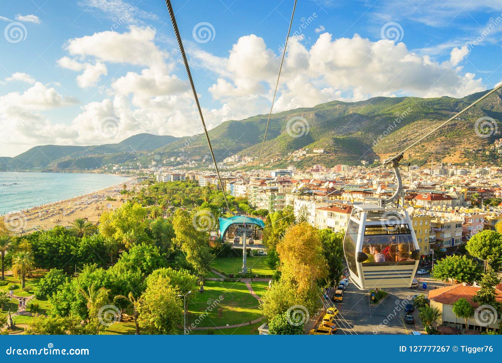 Alanya Cityscape, Turkey stock image. Image of teleferic - 127777267