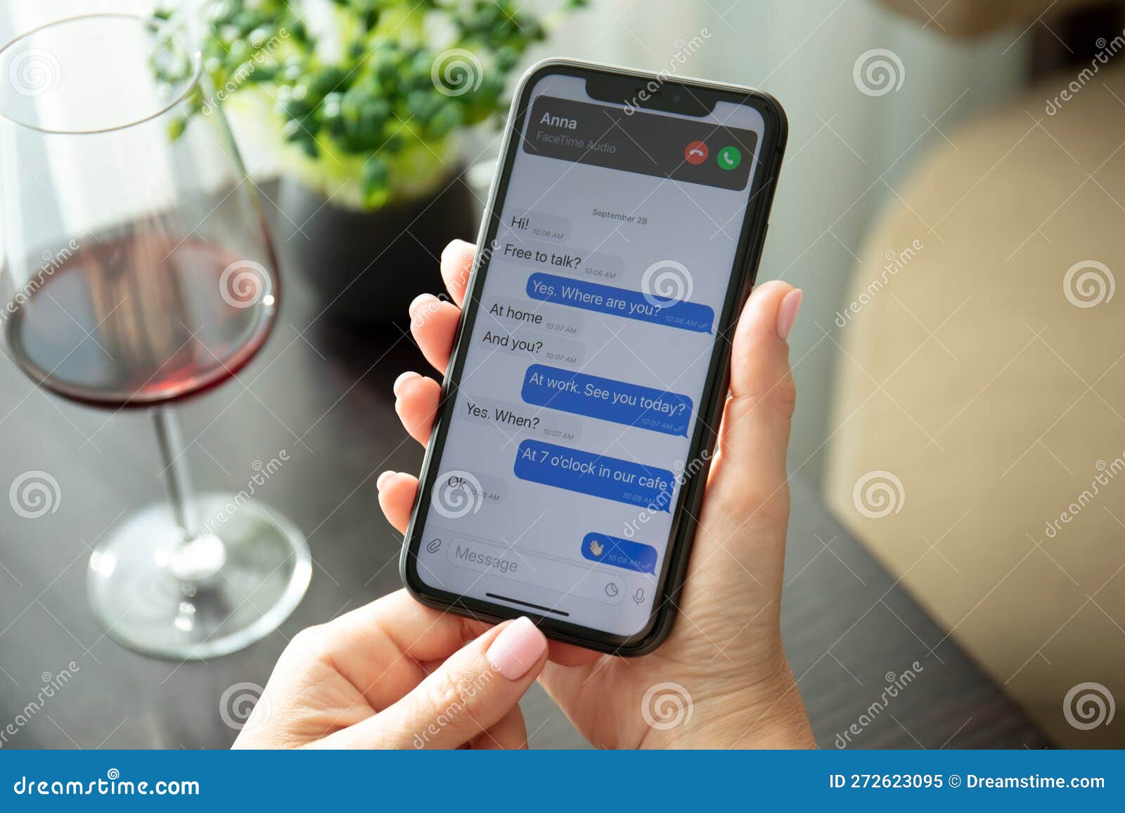 Woman Hand Holding IPhone 11 with Phone Call Widget Editorial Image ...