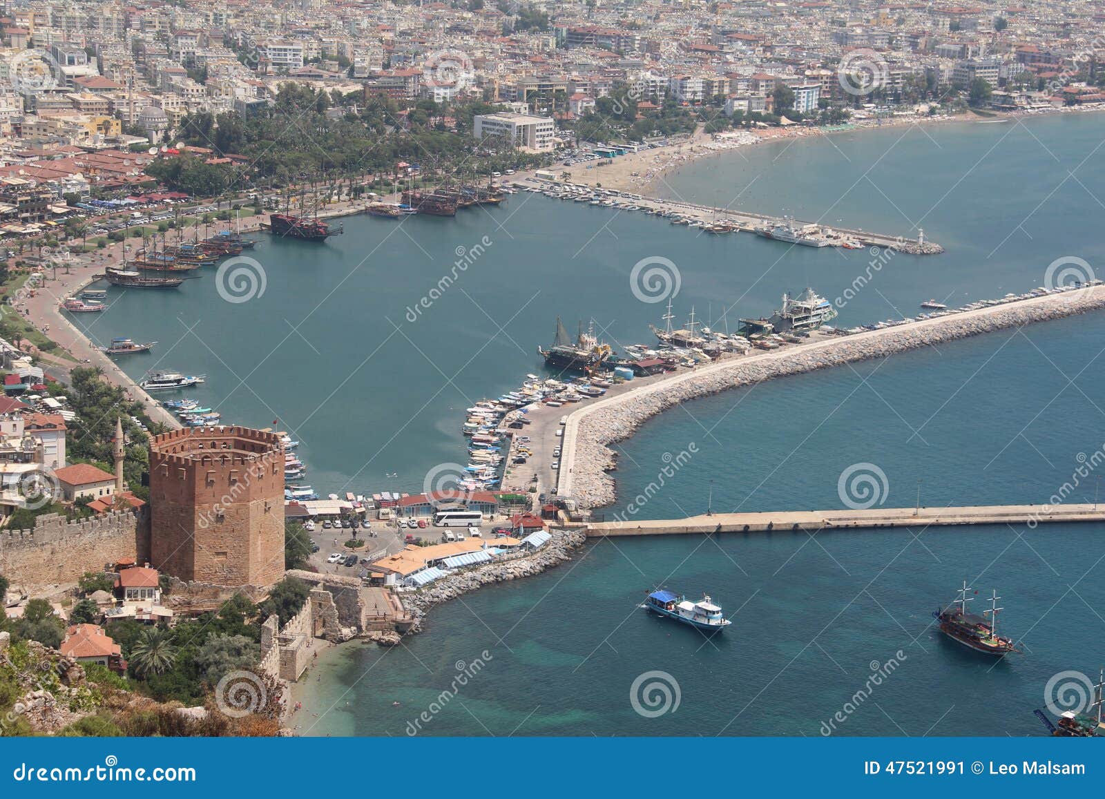 Alanya, Turkey stock image. Image of panorama, coast - 47521991