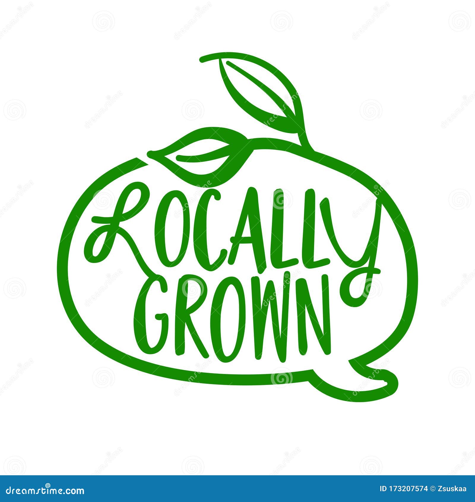 Locally Grown - Support Local Business, Buy Local Products Stock Vector ...