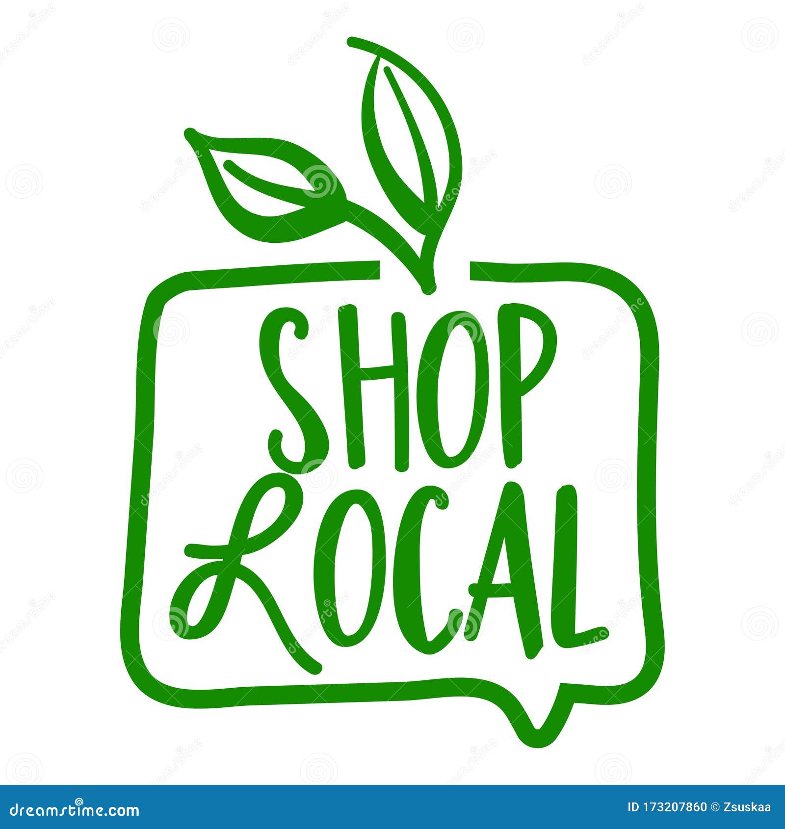 Shop Local - Support Local Business, Buy Local Products. Stock Vector ...