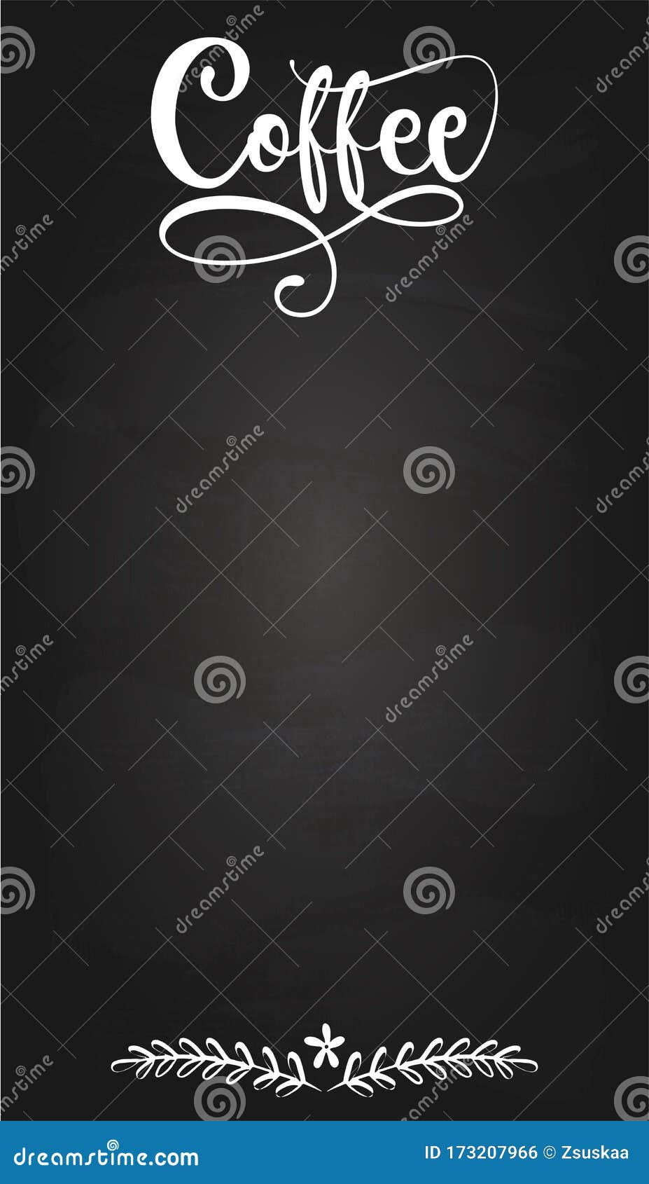 Blackboard COFFEE Menu Card Stock Vector - Illustration of design ...