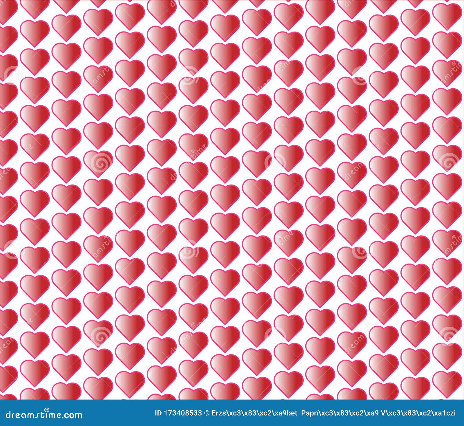 Red Hearts Texture. Gradient Illustration Stock Illustration ...