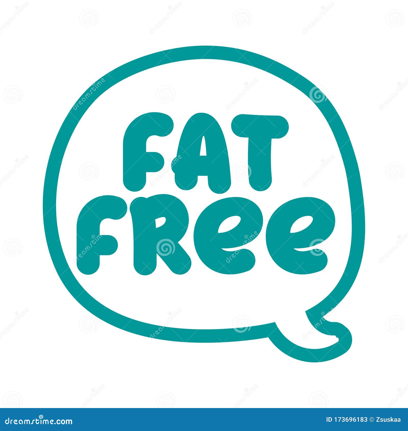 `fat Free` - Label. Handwritten Calligraphy: Restaurant, Cafe Menu ...