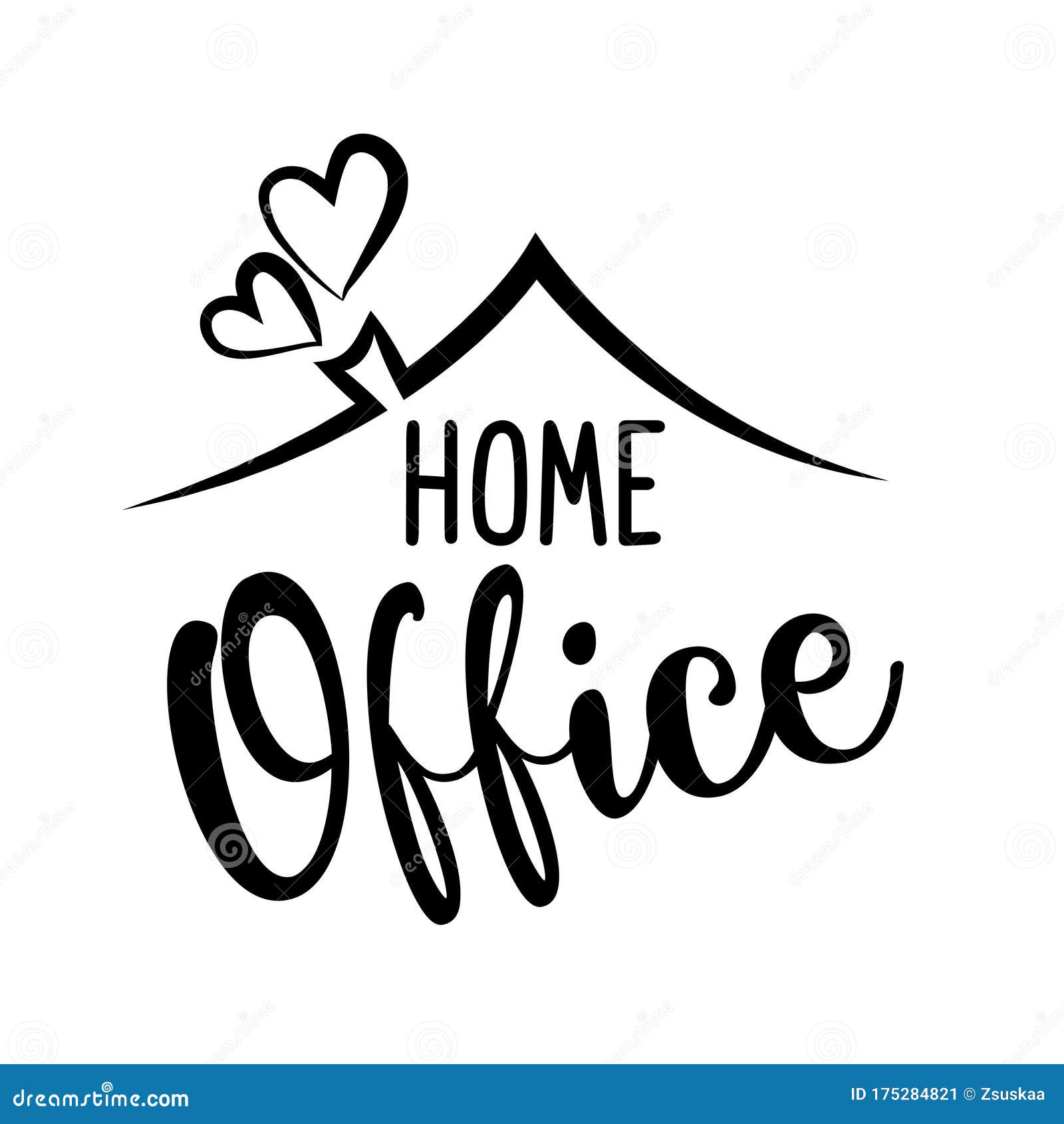 Home Office Logo - Typography Corporate Logo. Stock Vector ...