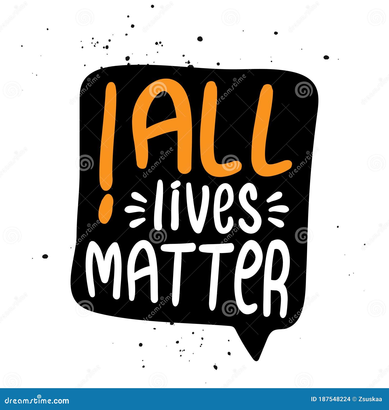 All Lives Matter - Stop Racism, Lovely Slogan Against Discrimination ...