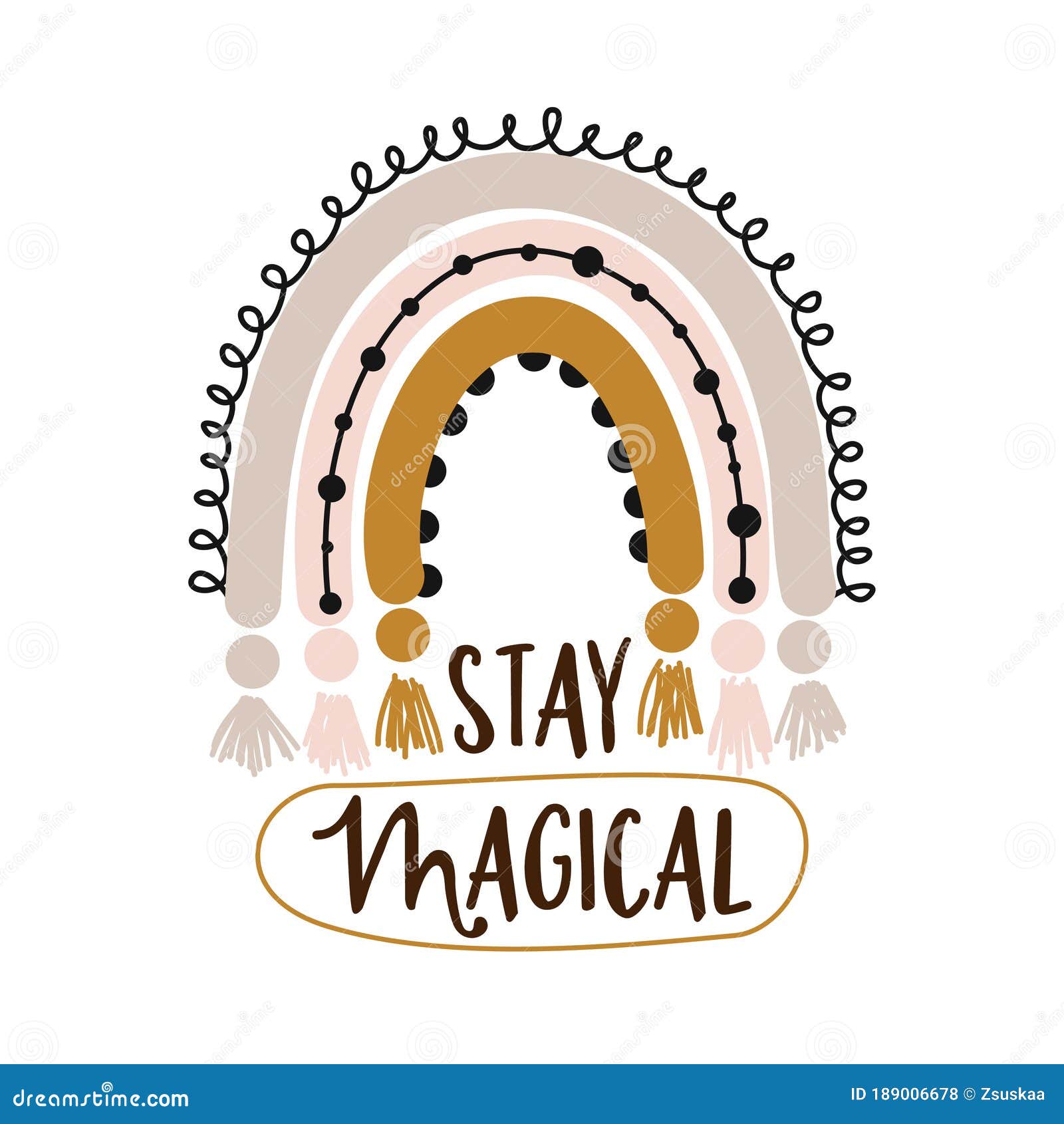 Magical Cute Space Moonchild Girl Concept. Space Starry Magic Boho Art ...