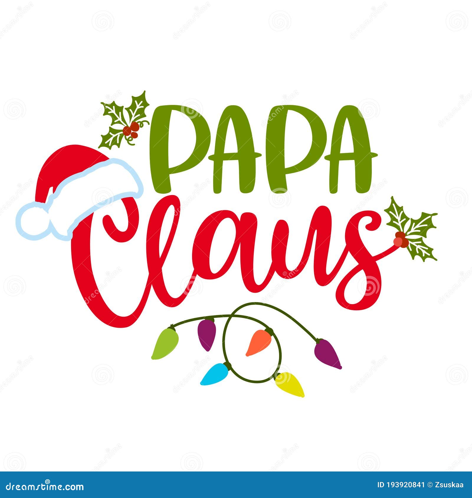 Papa Claus Santa Claus stock vector. Illustration of greeting - 193920841