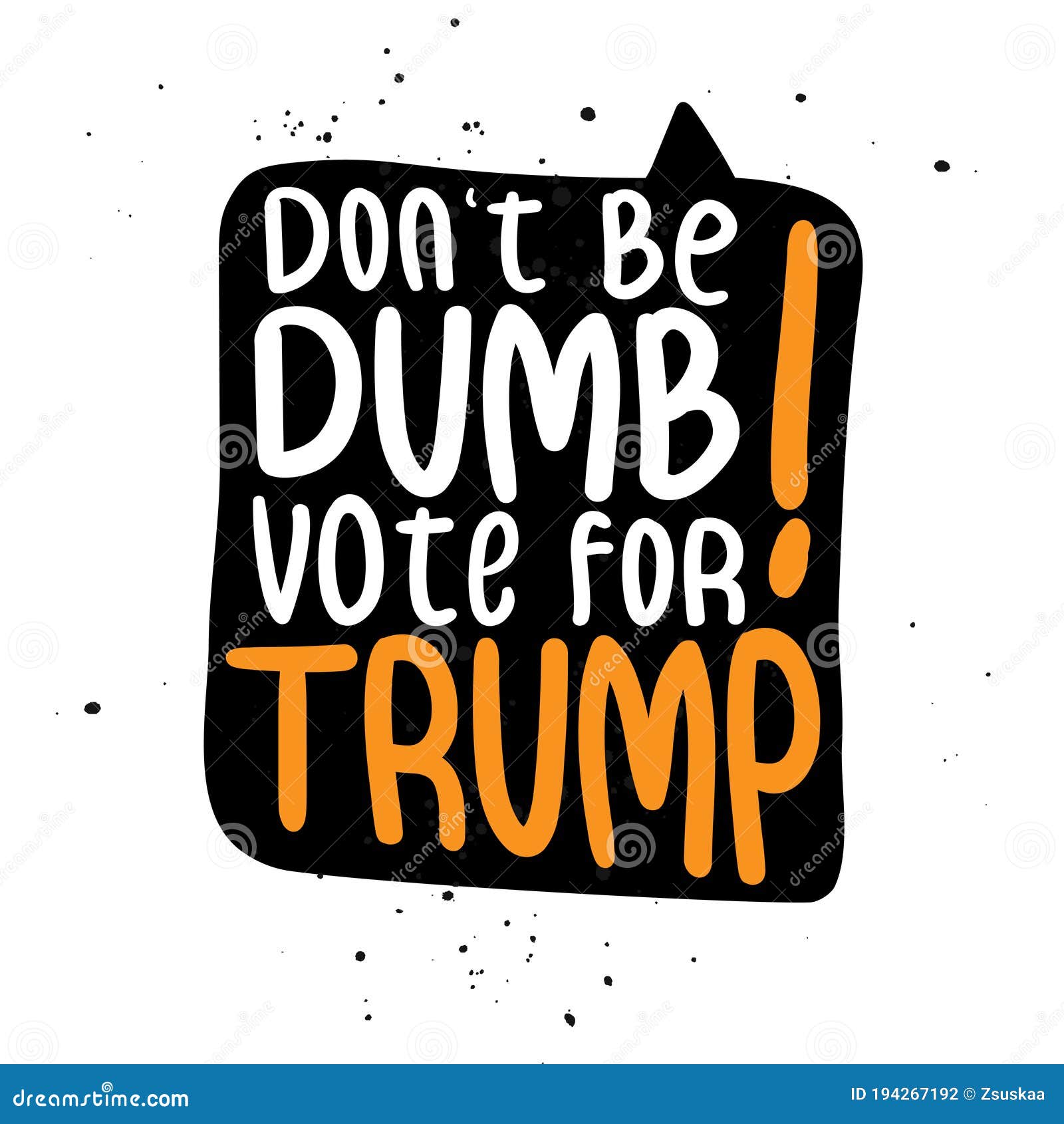 Trump Vote 2020.US American Presidential Election 2020.Vector Outline ...