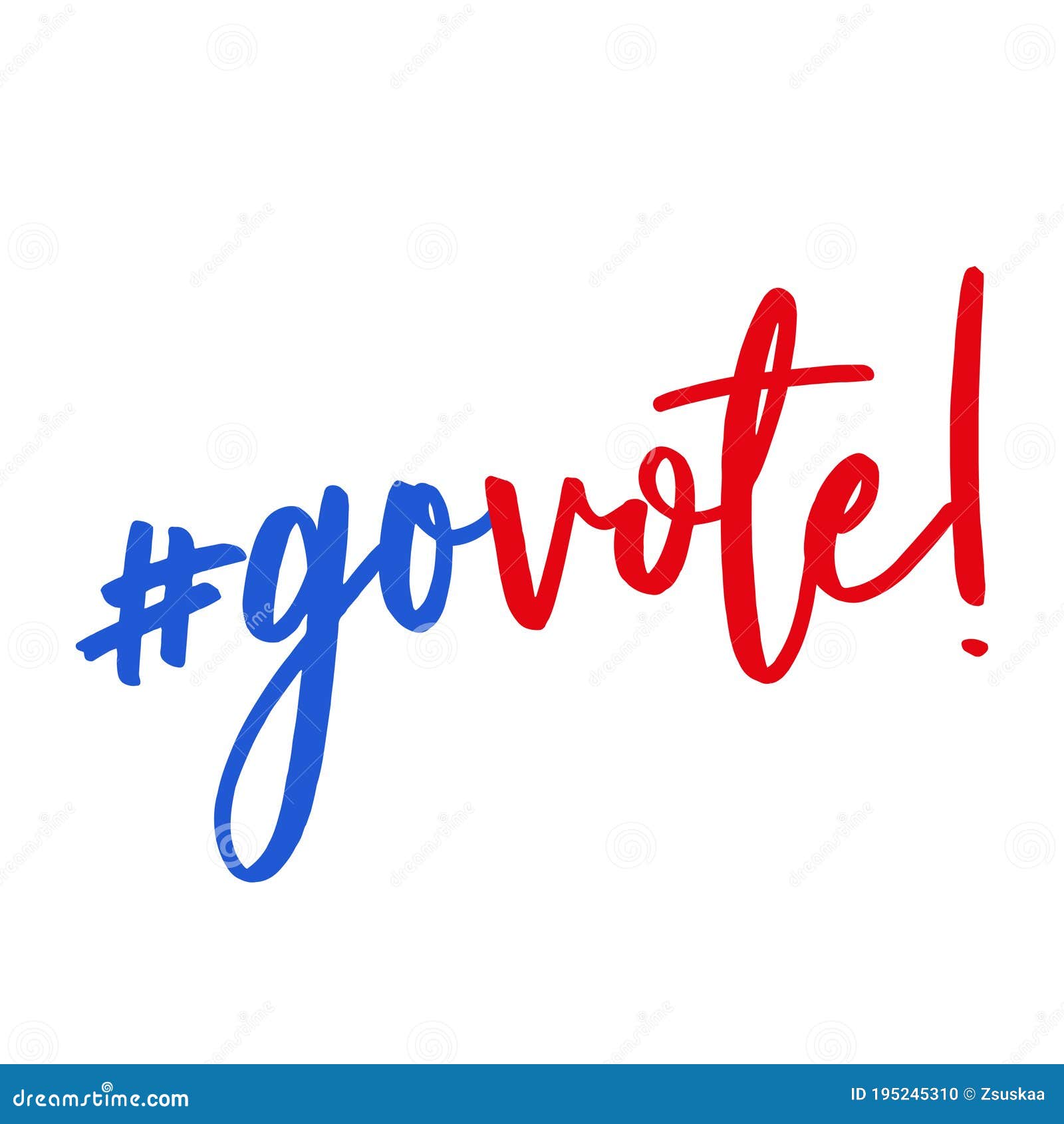 Go Vote - Vector Illustration. Stock Vector - Illustration of candidate ...