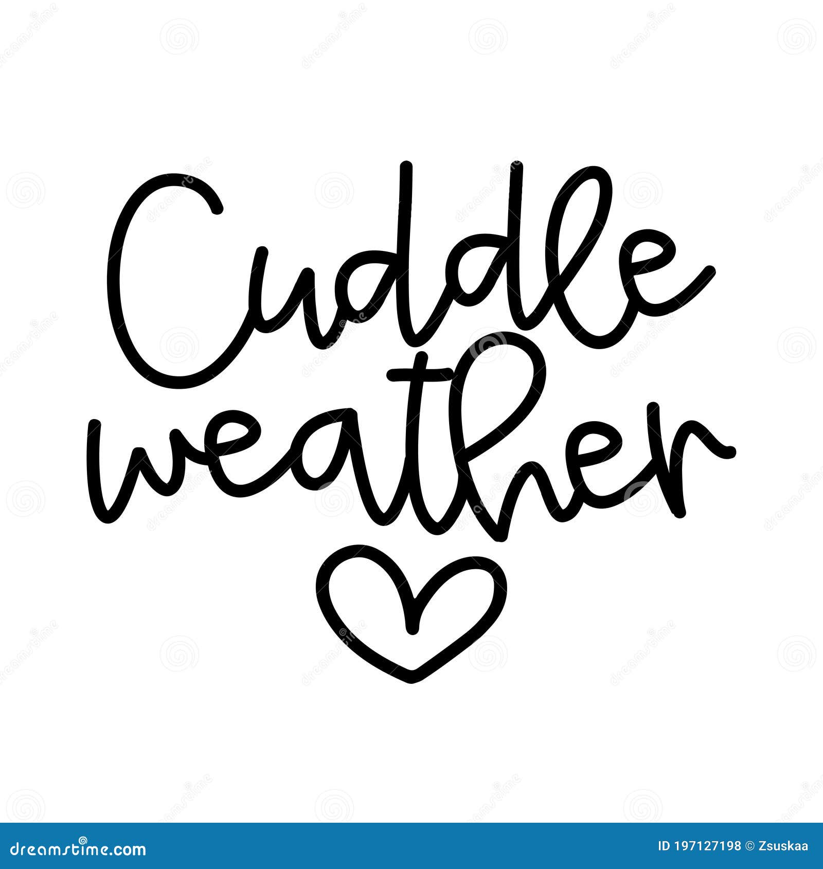 Cuddle Weather - Inspirational Autumn Stock Vector - Illustration of ...