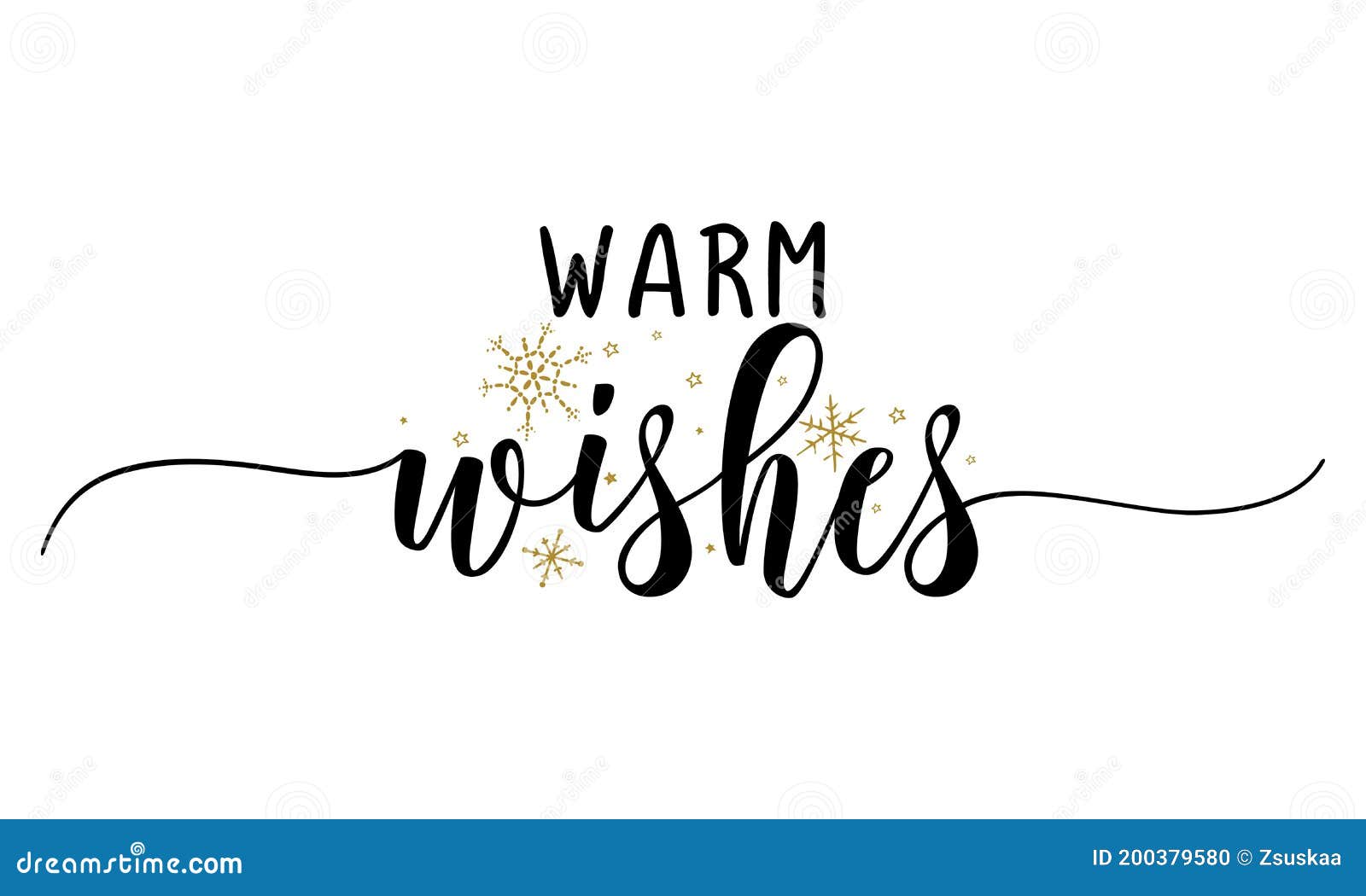 Warm Wishes - Inspirational Christmas Beautiful Handwritten Quote Stock ...