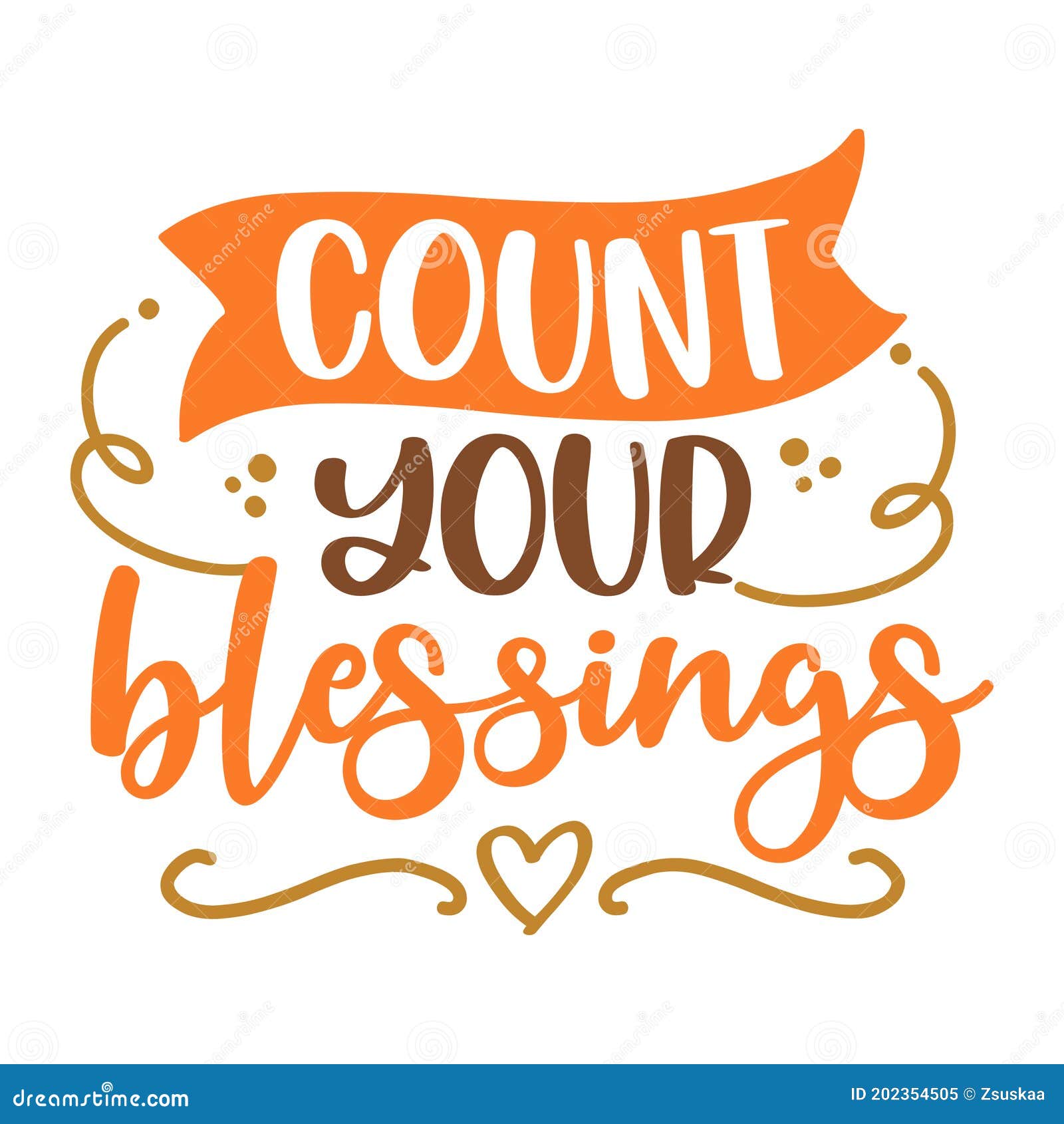 Mom When I Count My Blessings Hand-lettering Sign Vector Illustration ...