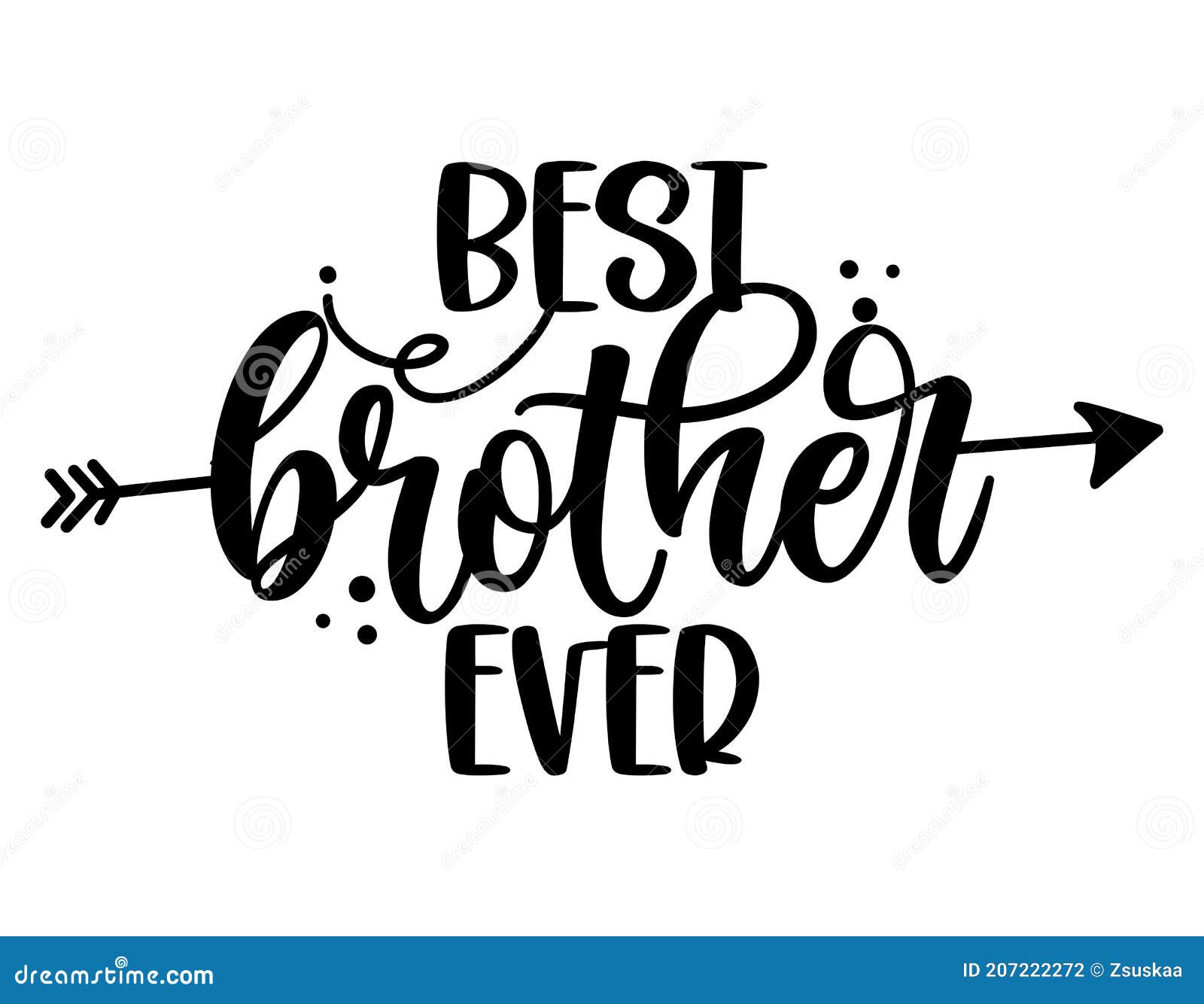 Best Brother Sign Poster Printable Handcrafted Letters Royalty-Free ...