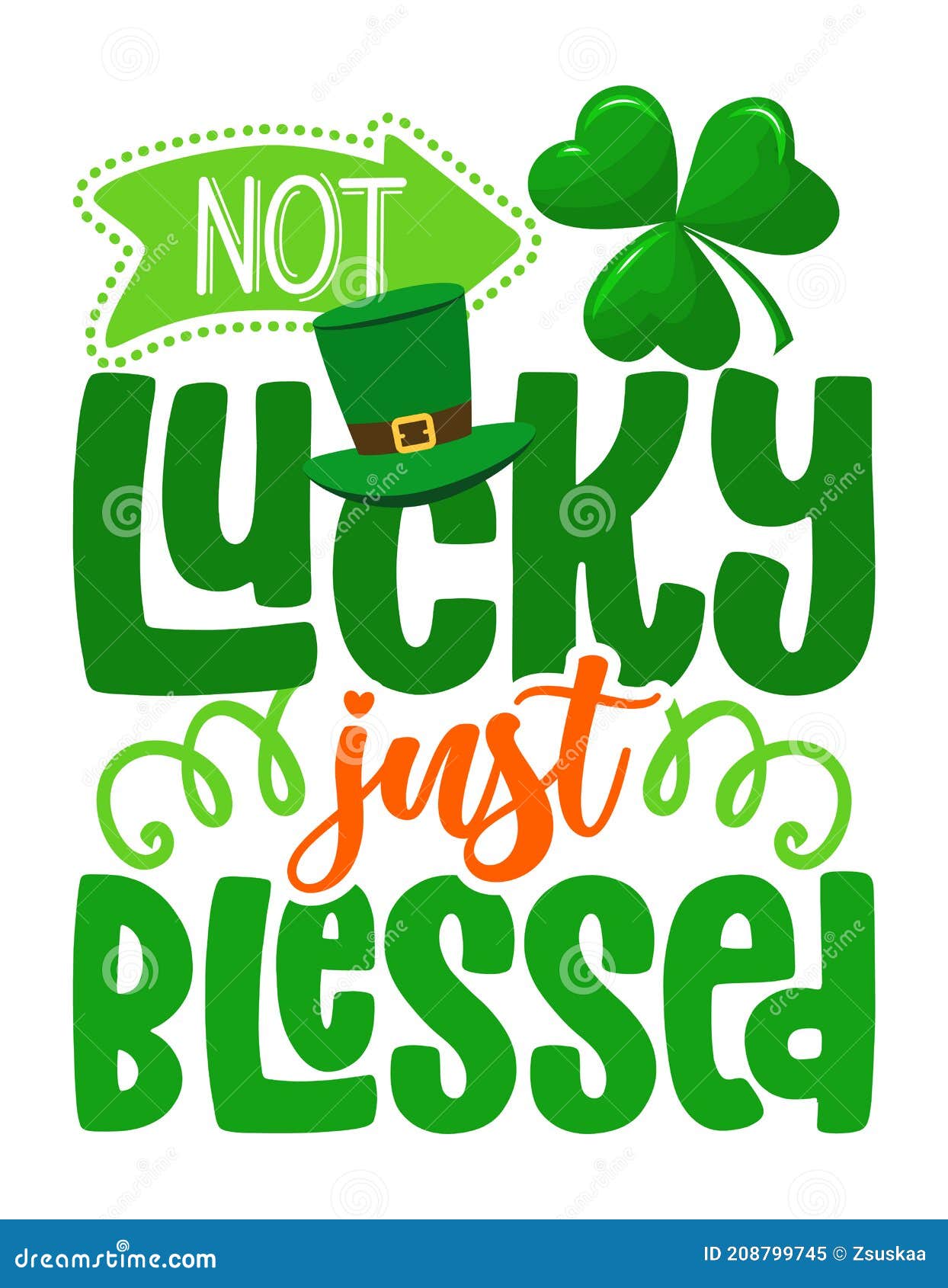 Not Lucky Just Blessed Stock Illustrations – 11 Not Lucky Just Blessed ...
