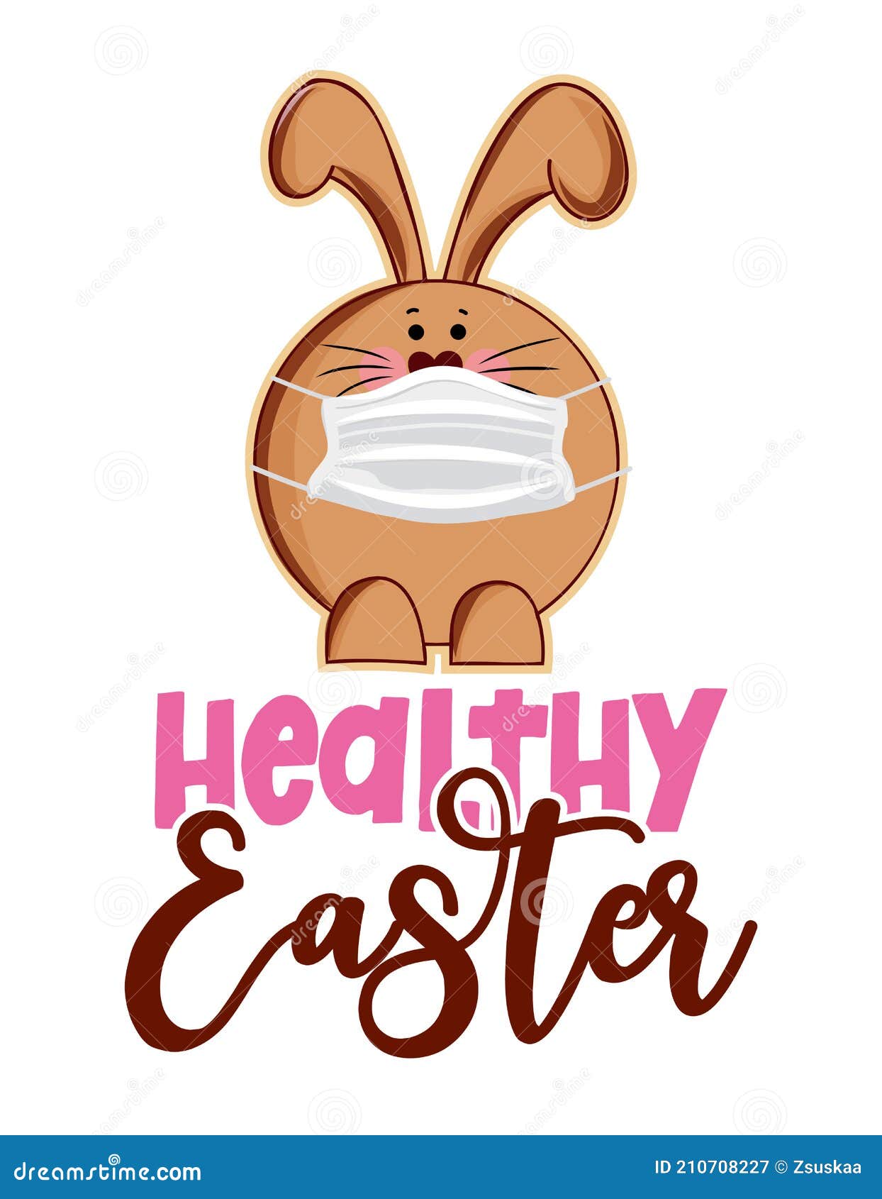 Healthy Easter Wishes - Lettering Poster with Text for Self Quarantine ...