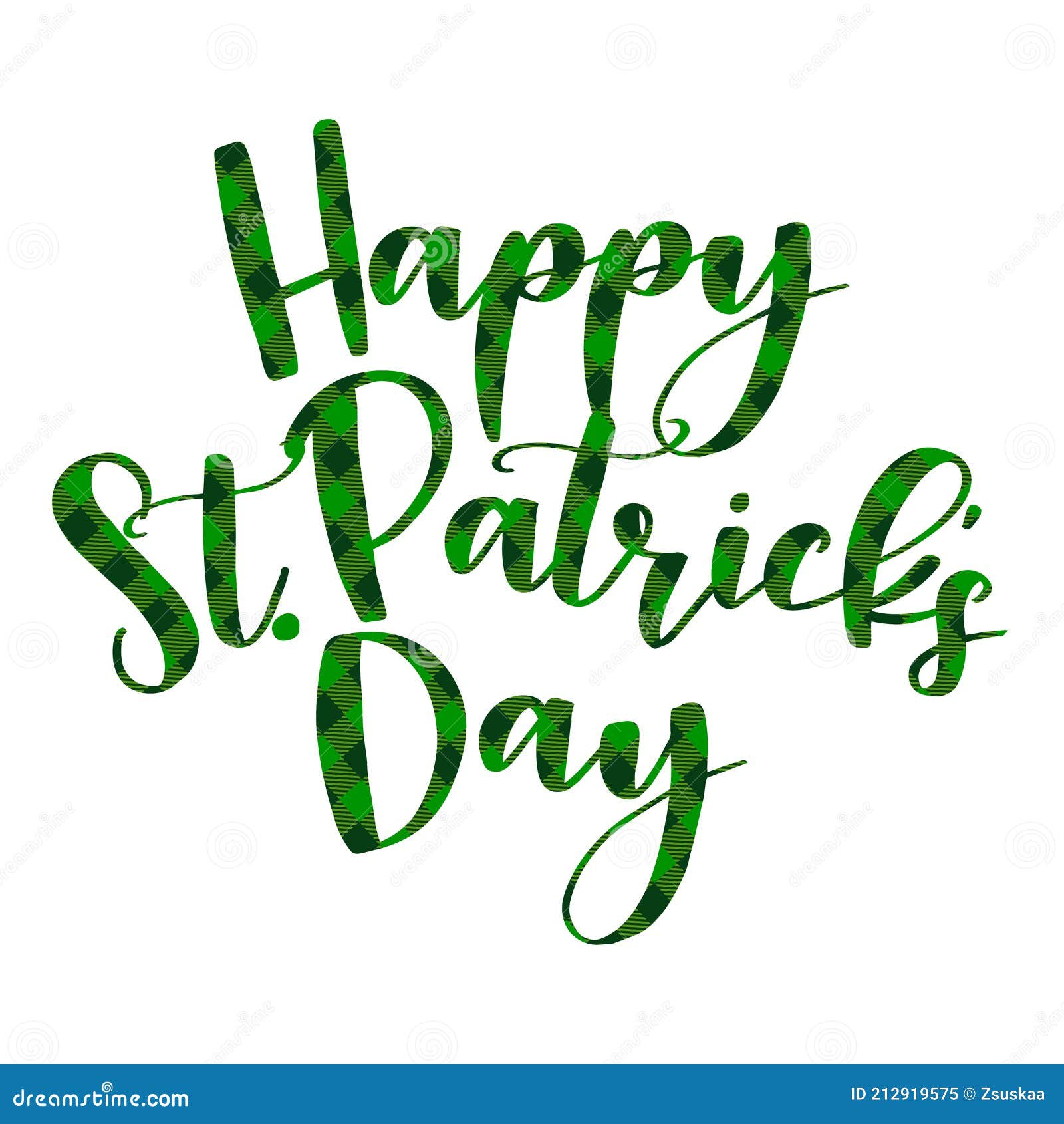 Irish Lettering. Vector Illustration Of Handwritten Lettering. Vector ...