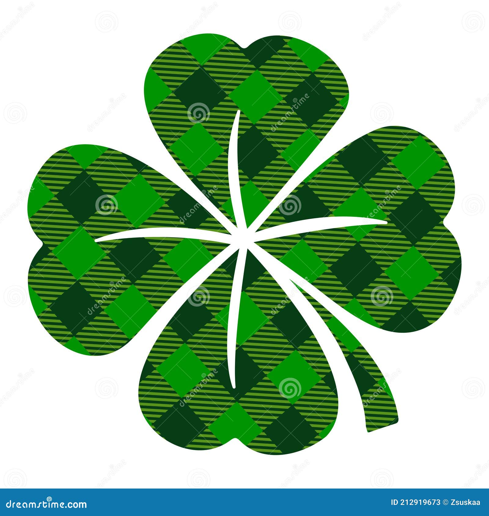 Four Leaf Clover - Funny St Patrick`s Day Stock Vector - Illustration ...