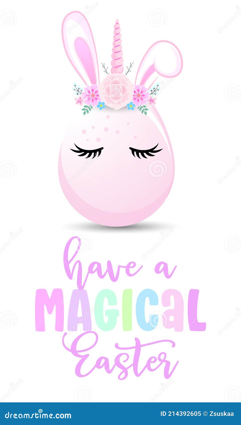 Have a Magical Easter - Hand Drawn Modern Calligraphy Design Vector ...